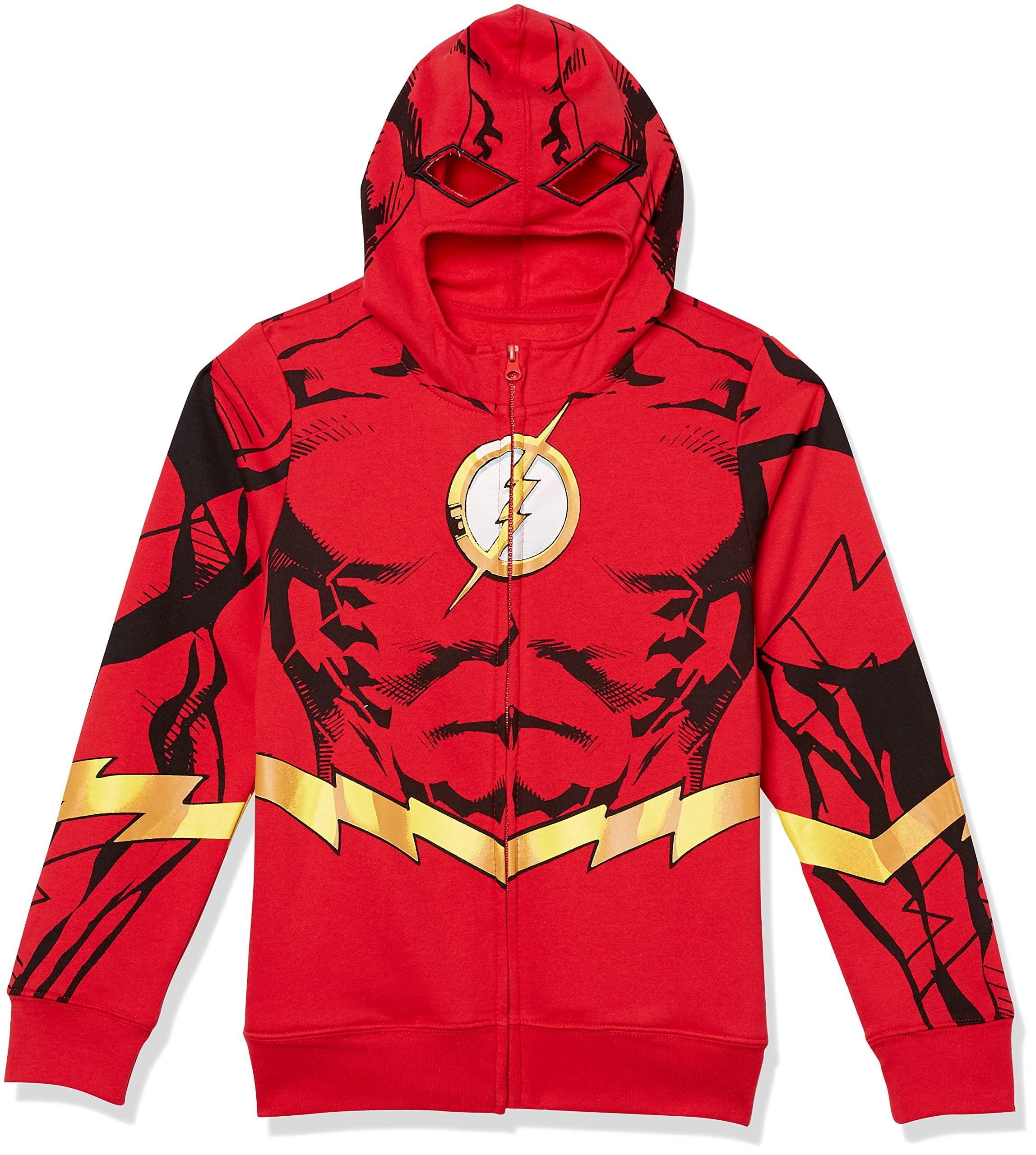 DC Comics Boys The Flash Cosplay Zip-up Hoodie with Cape - 4-20 ...