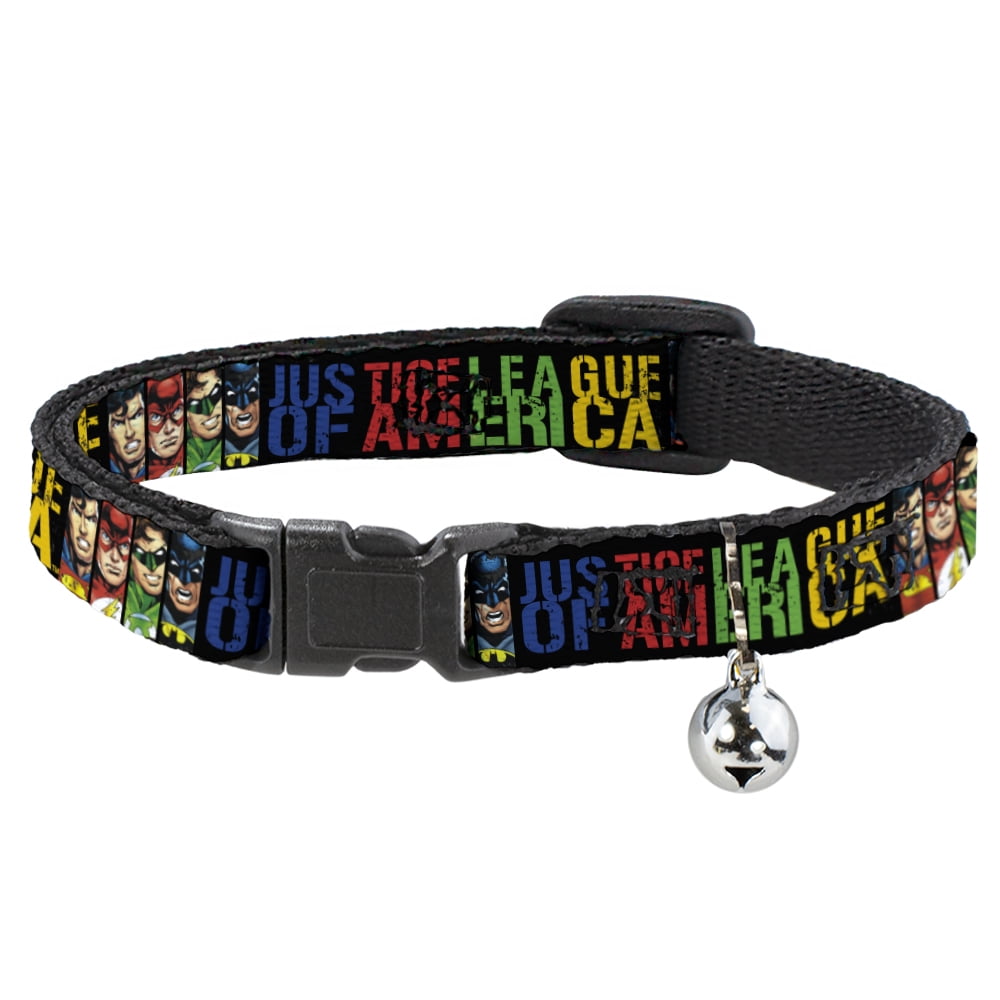 DC Comics Breakaway Cat Collar With Bell, Plastic Clip, Easy Adjustable ...