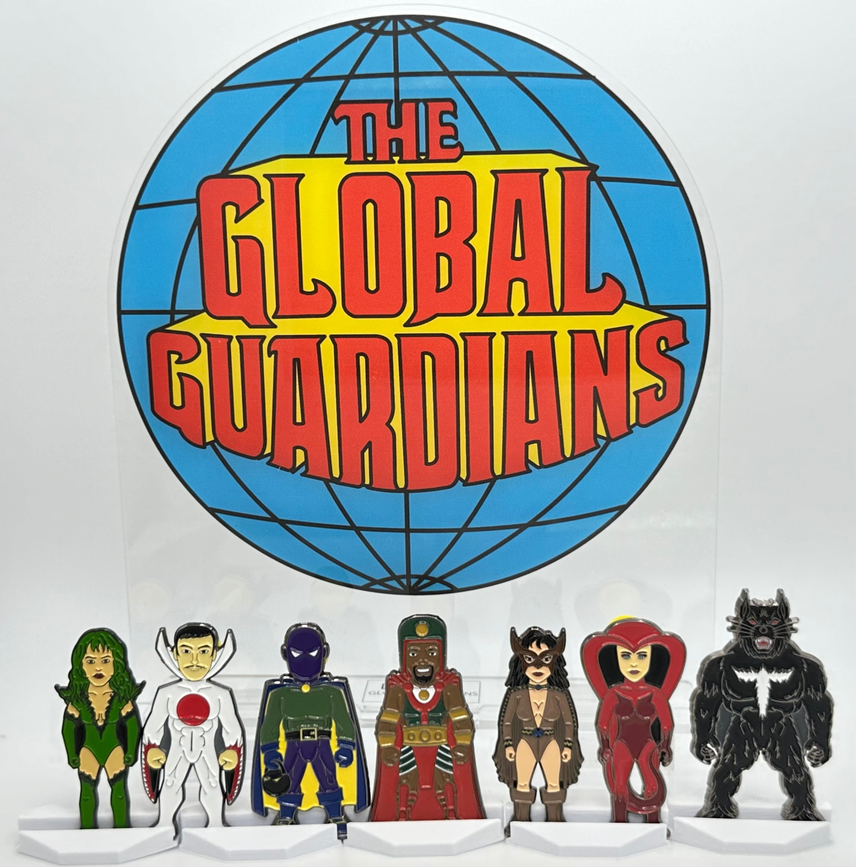 DC Comics Classic GLOBAL GUARDIANS LOGO ACRYLIC #369 Acrylic Display ...
