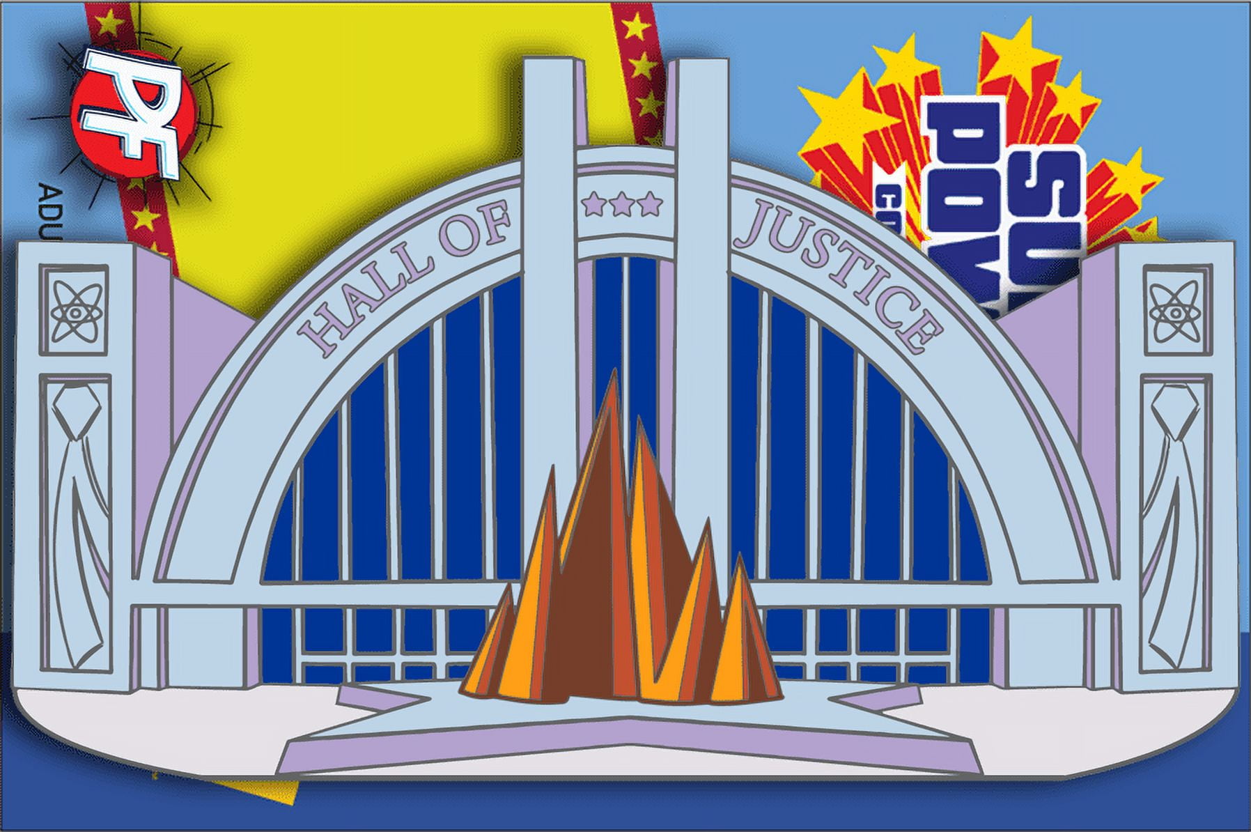 DC Comics Classic HALL of JUSTICE (Super Friends) #350 - Walmart.com