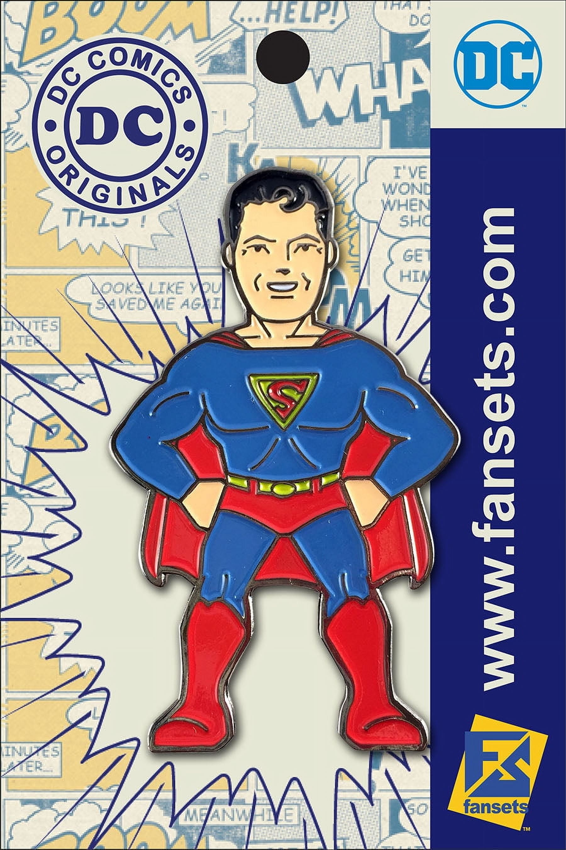 DC Comics Classic SUPERMAN 1st APPEARANCE Licensed FanSets Pin ...