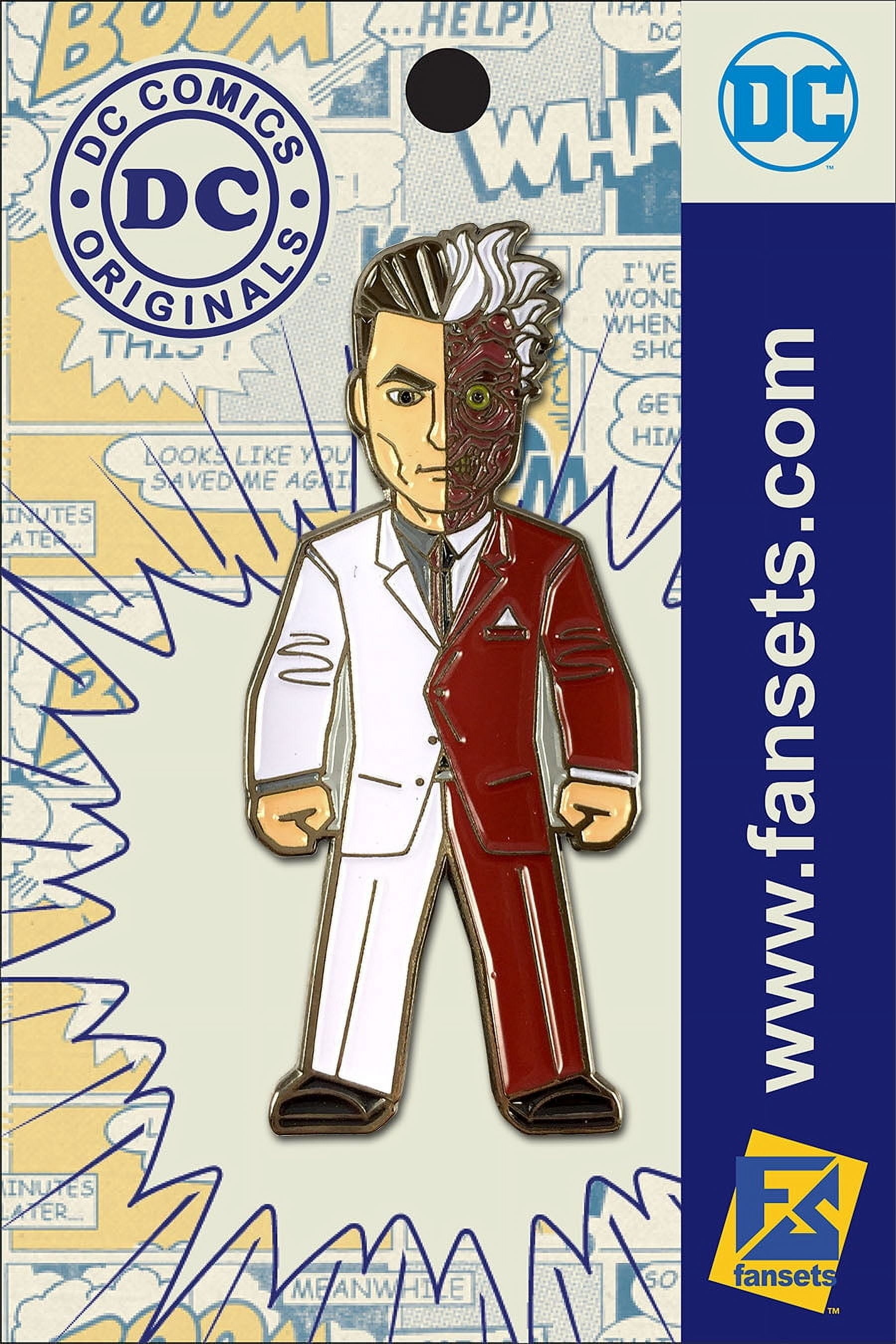 DC Comics Classic TWO-FACE Licensed FanSets Pin MicroJustice - Walmart.com