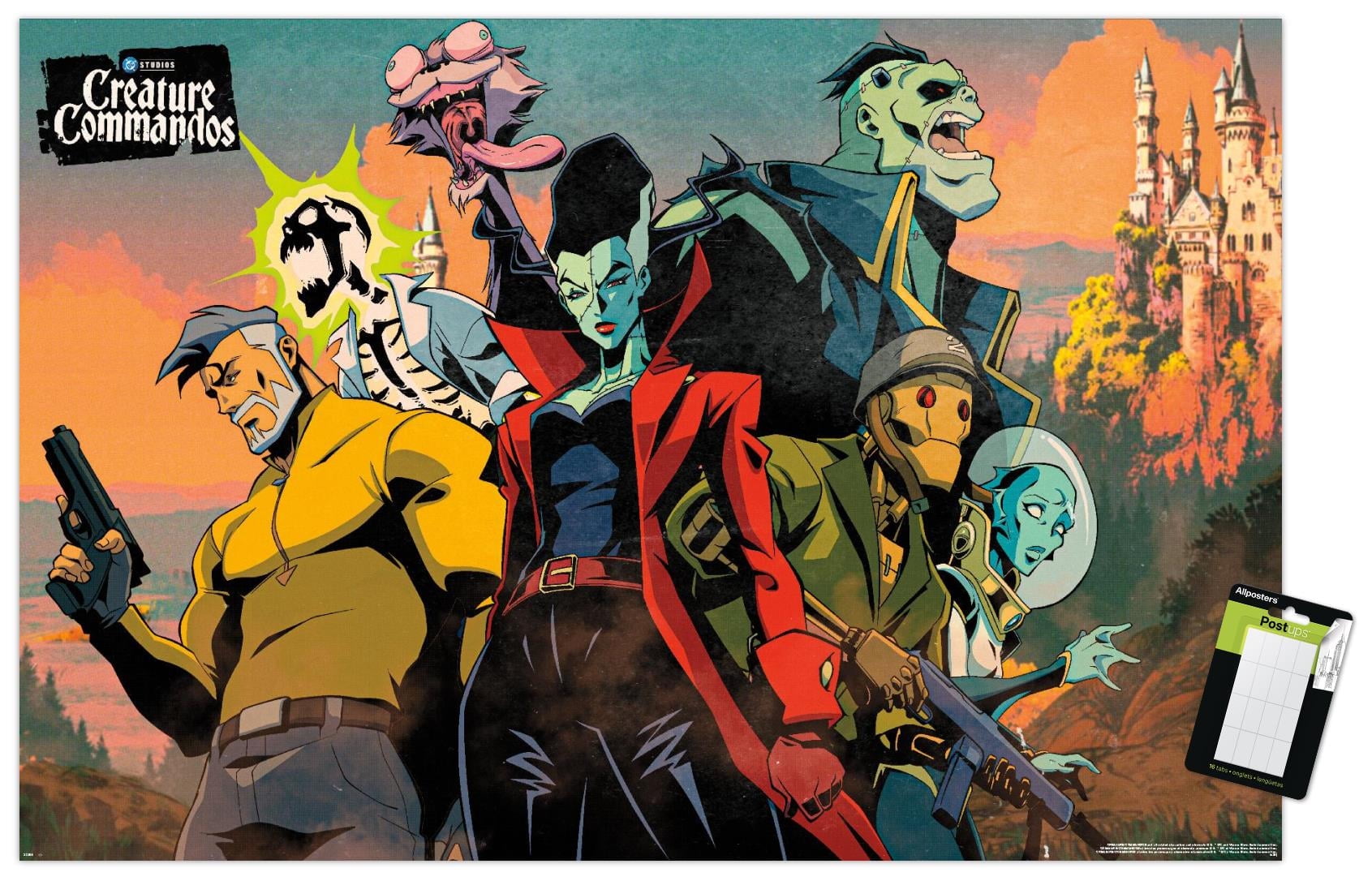 DC Studios Creature Commandos - Key Art Wall Poster, 14.725" x 22.375 ...