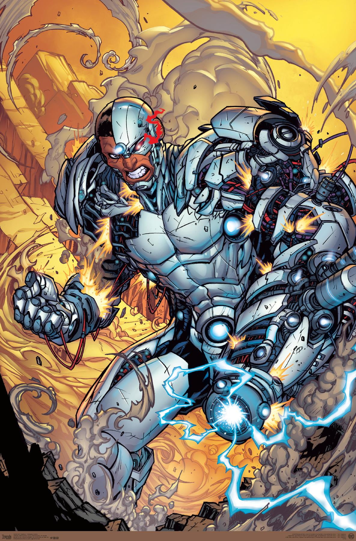 DC Comics - Cyborg - Battle Wall Poster, 22.375" x 34" - Walmart.com