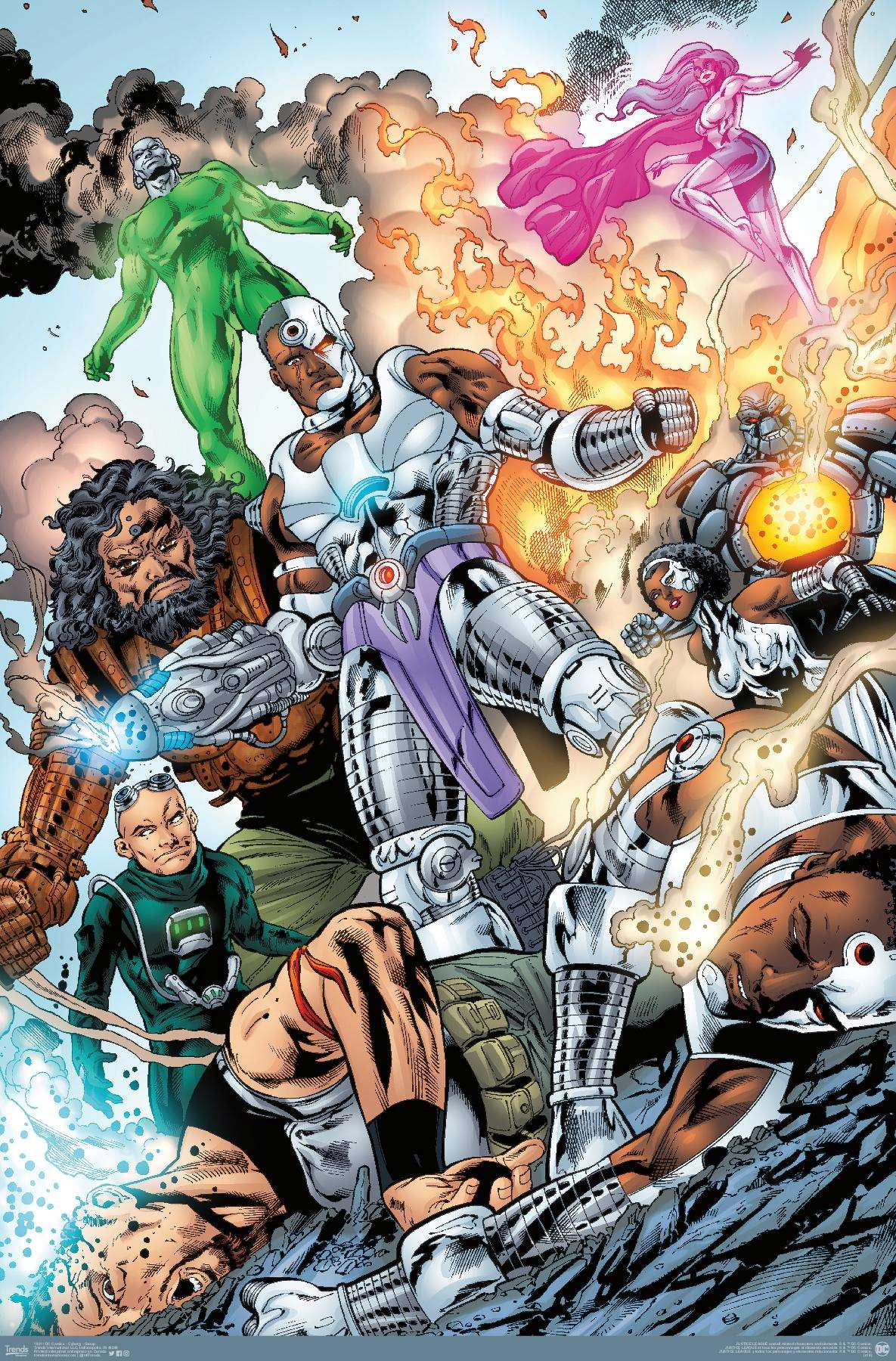 DC Comics - Cyborg - Group Wall Poster, 14.725" x 22.375" - Walmart.com