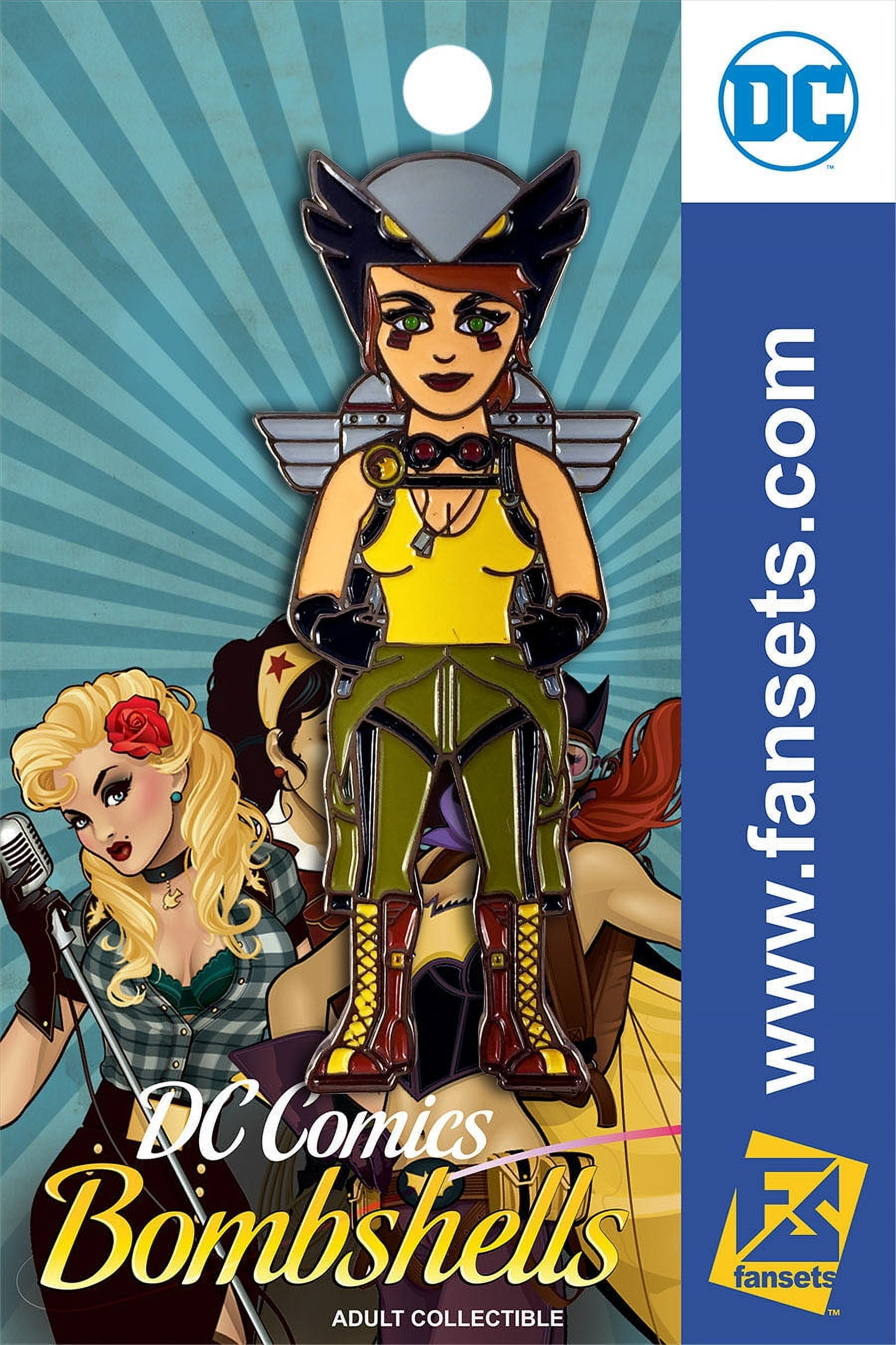 DC Comics DC Bombshells HAWKGIRL Licensed FanSets Pin MicroChracters ...