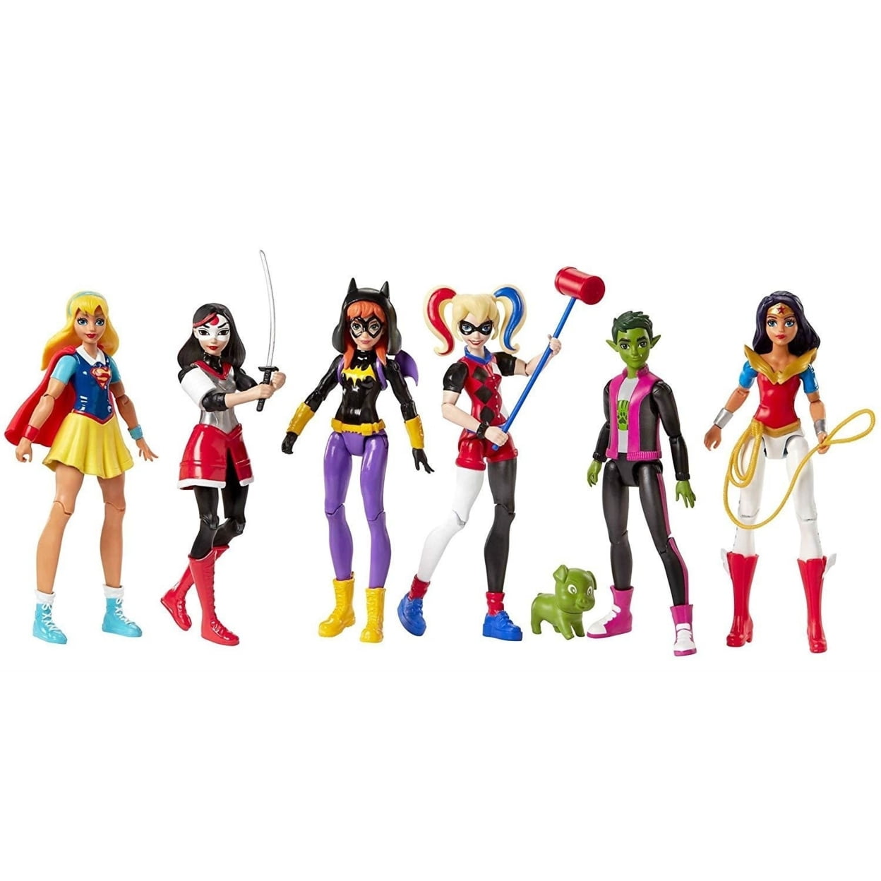 DC Comics DC Super Hero Girls Action Collection Action Figure 6-Pack ...