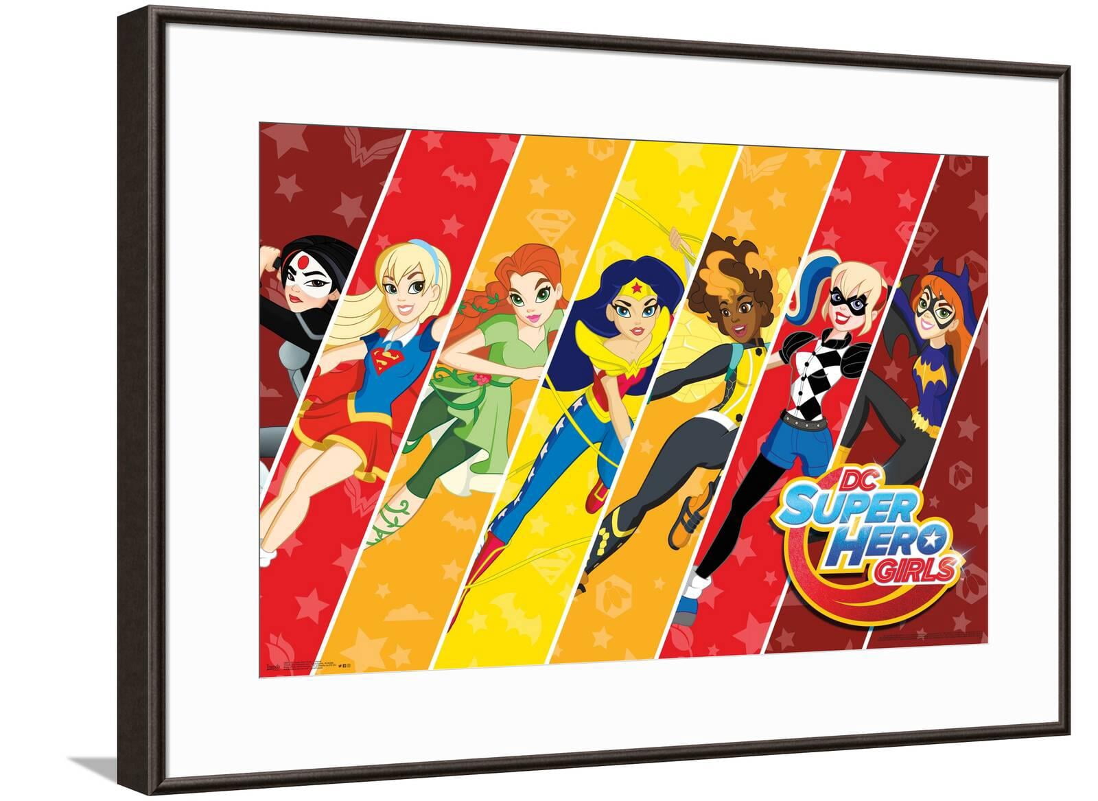 DC Comics DC Superhero Girls - League Canvas Wall Poster, 14.725" x 22. ...