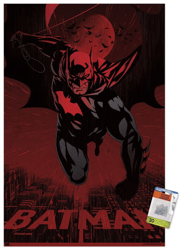DC Comics: Dark Artistic - Batman Wall Poster with Push Pins, 22.375" x ...