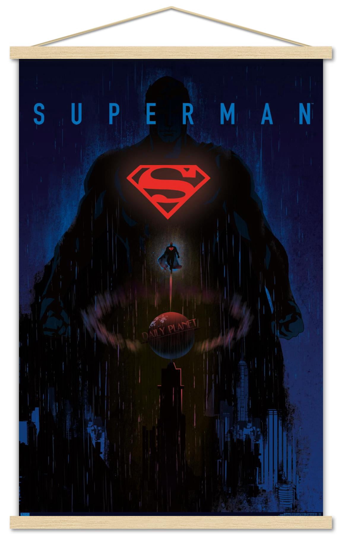 DC Comics: Dark Artistic - Superman Wall Poster with Magnetic Frame, 22 ...