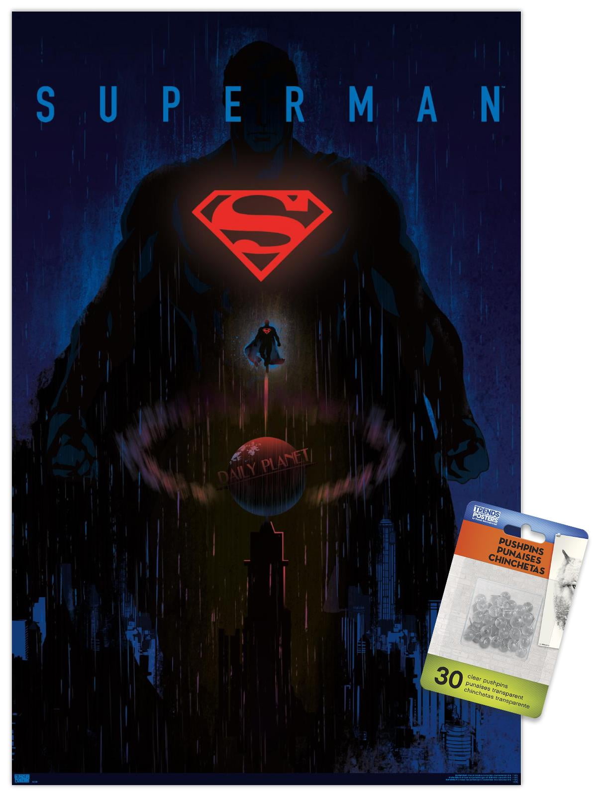Superman Pushing Planets