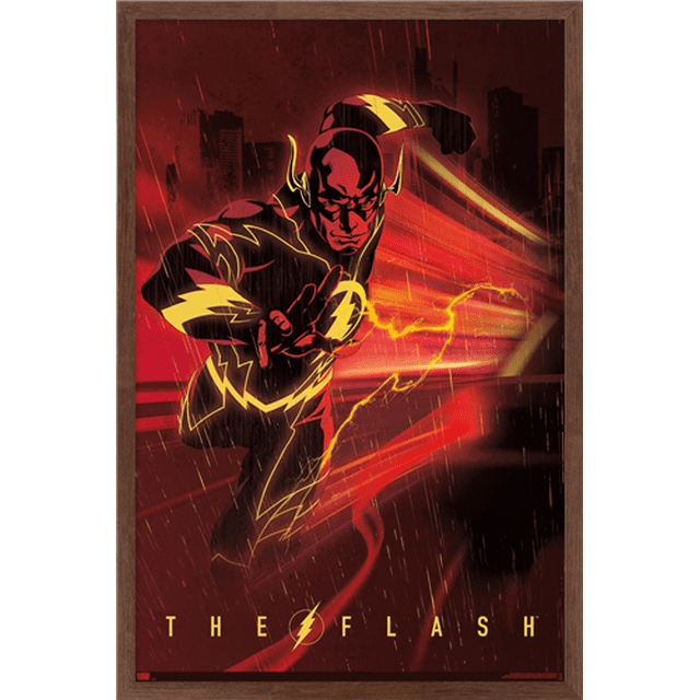 DC Comics: Dark Artistic - The Flash Wall Poster, 22.375" x 34" Framed ...