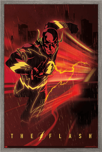 DC Comics: Dark Artistic - The Flash Wall Poster, 22.375" x 34" Framed ...
