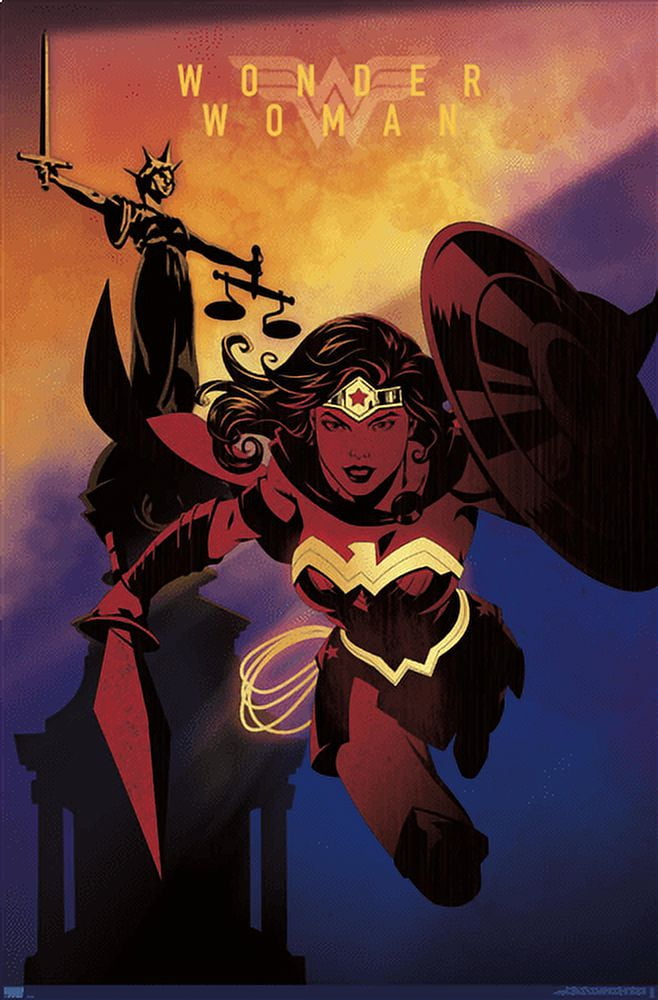 DC Comics: Dark Artistic - Wonder Woman Wall Poster, 14.725" x 22.375 ...
