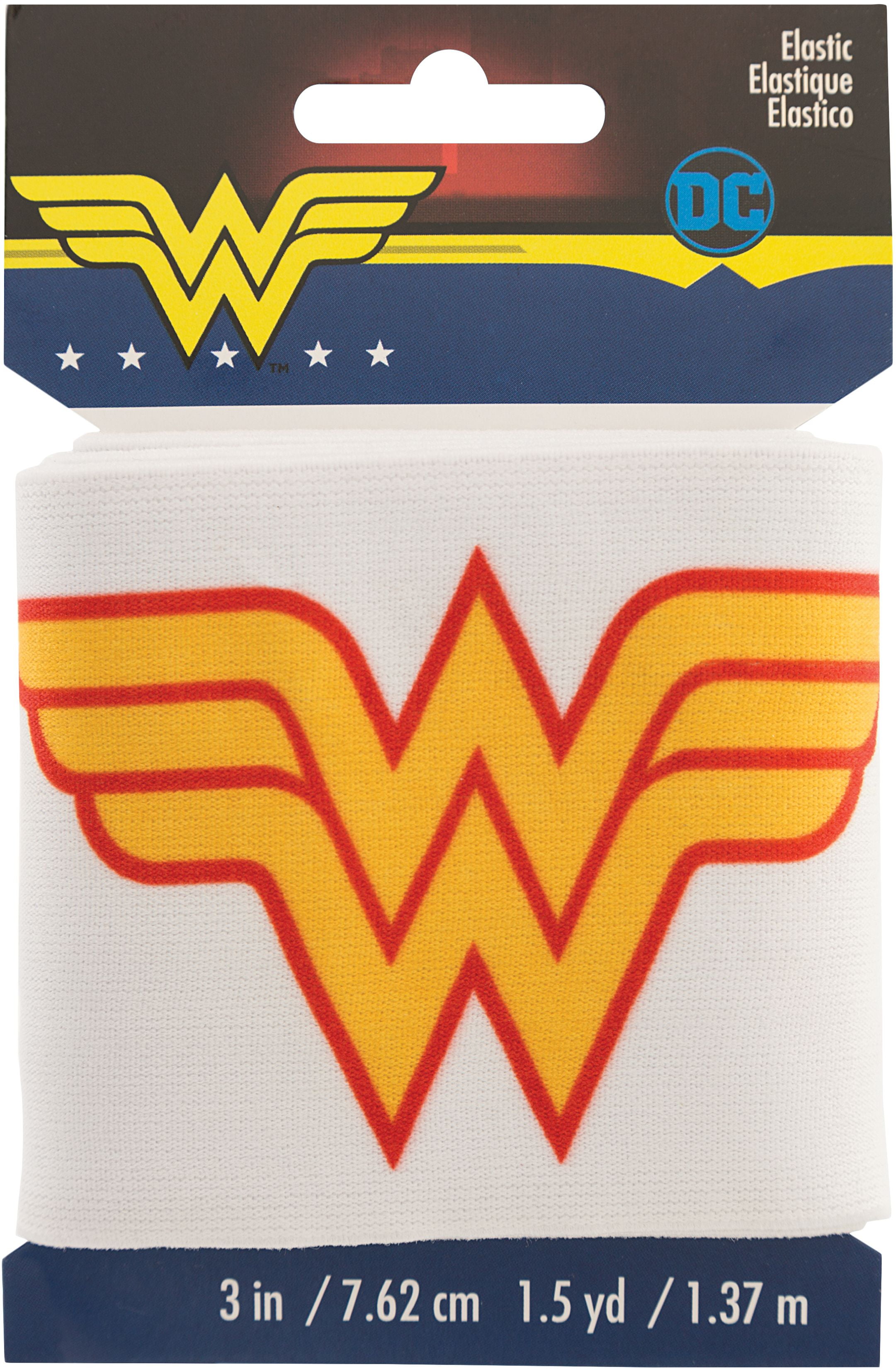 DC Comics Elastic 3"X1.5yd-Wonder Woman Logo - Walmart.com