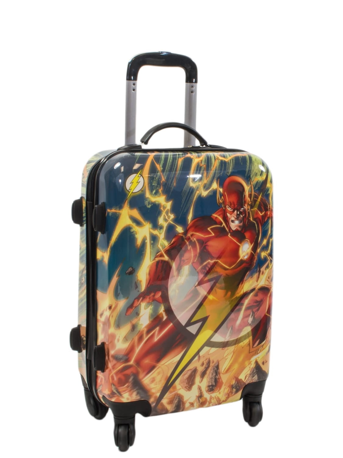 DC Comics Flash 21 Inch Spinner Rolling Luggage Suitcase, Upright ABS ...