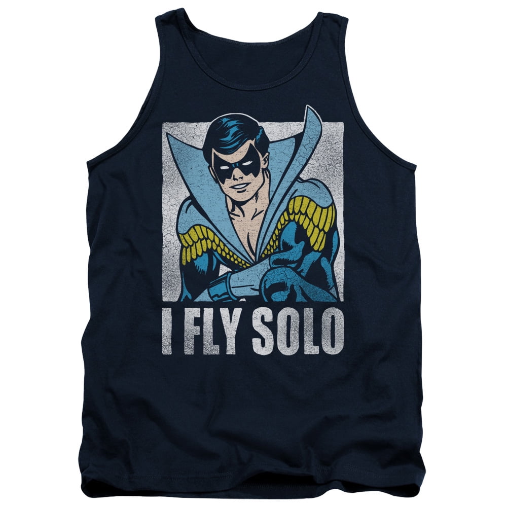 DC Comics Fly Solo Adult Tank Top Navy - Walmart.com