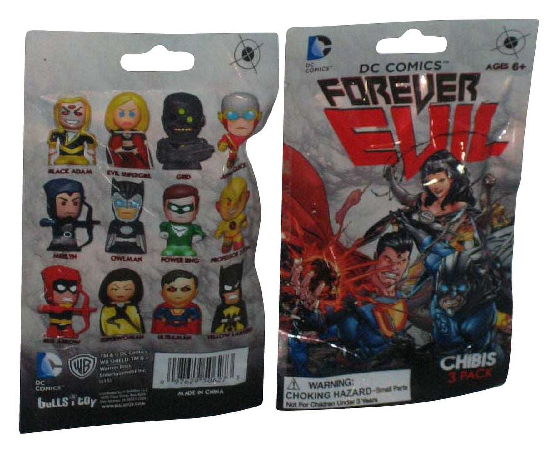 DC Comics Forever Evil Chibis Figure 3-Pack Lot - (2 Blind Packs ...