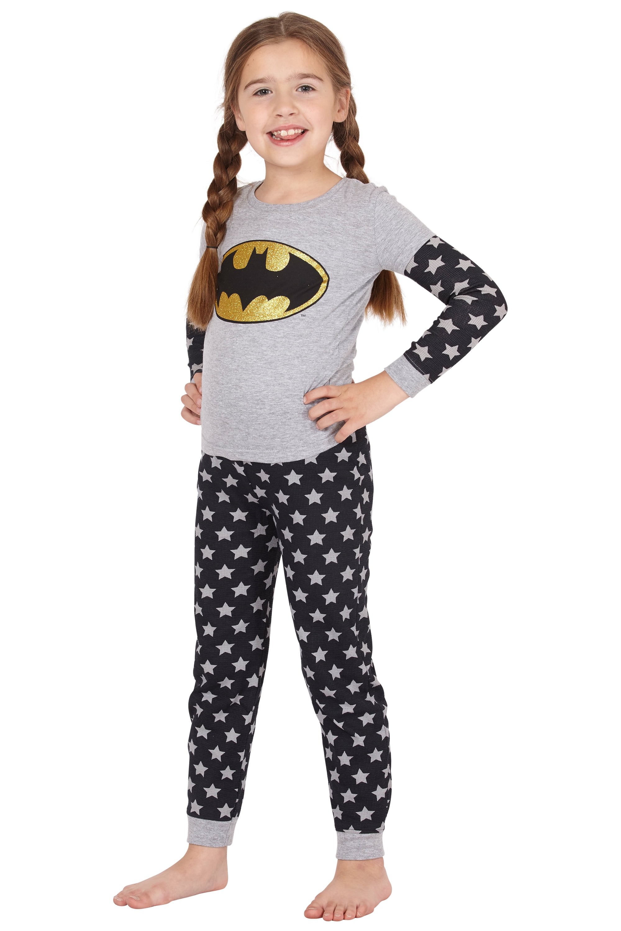 DC Comics Girls Batman Batgirl Logo Waffler Doubler Thermal Cotton ...