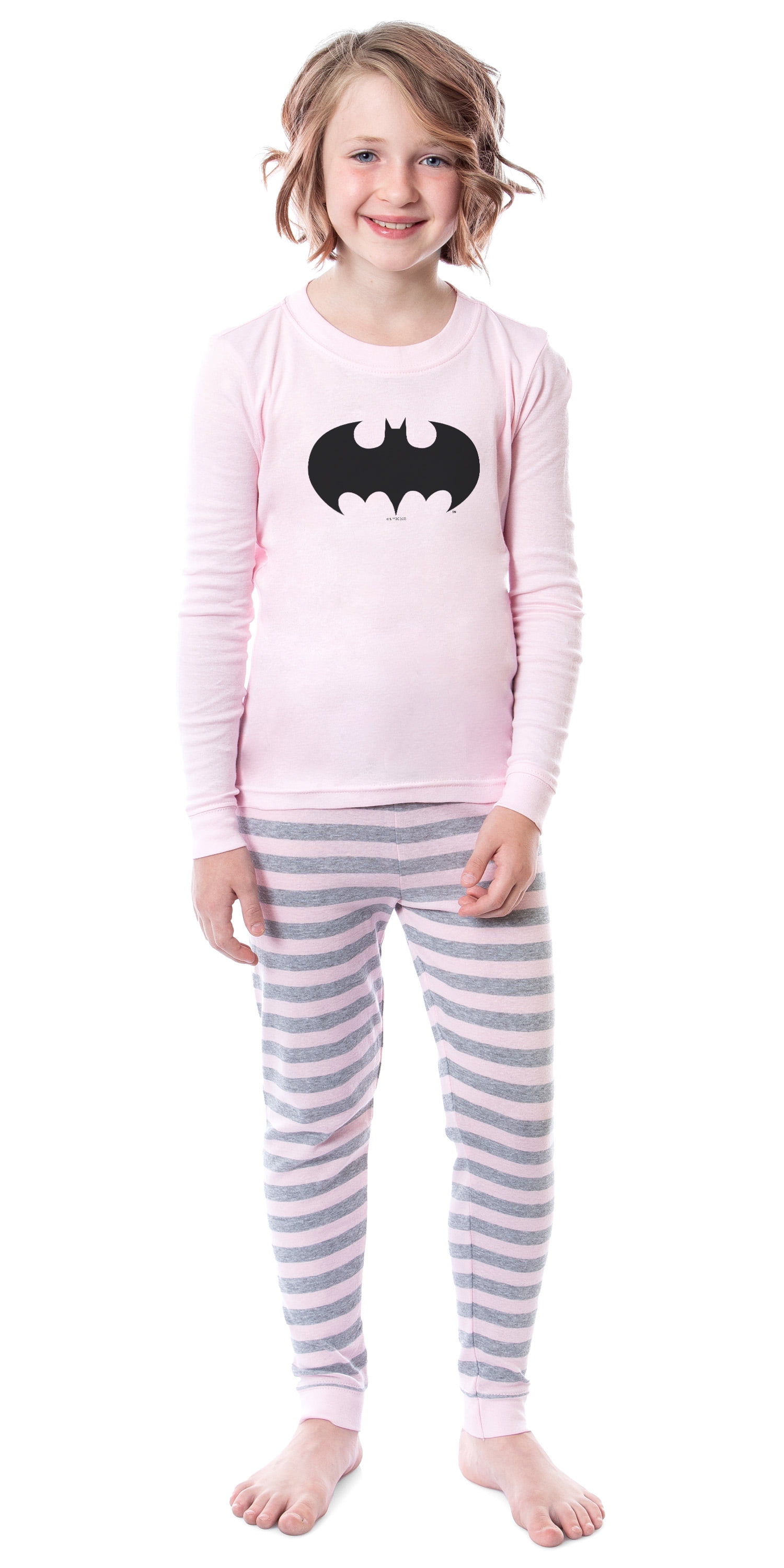 DC Comics Girls' Child Batman Bat Logo Symbol Superhero Sleep Pajama ...