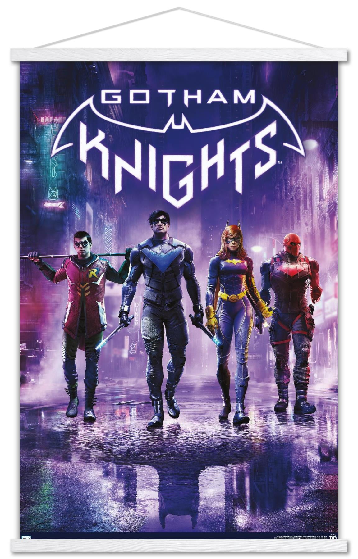 DC Comics Gotham Knights - Key Art Wall Poster with Magnetic Frame, 22. ...