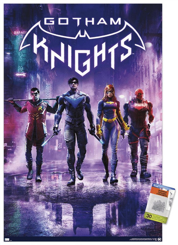 DC Comics Gotham Knights - Key Art Wall Poster with Push Pins, 22.375" x 34" - Walmart.com
