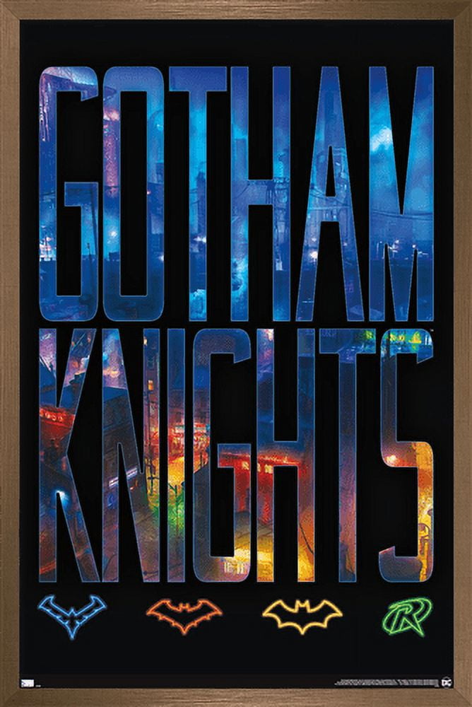 DC Comics Gotham Knights - Logos Wall Poster, 22.375" x 34" Framed ...