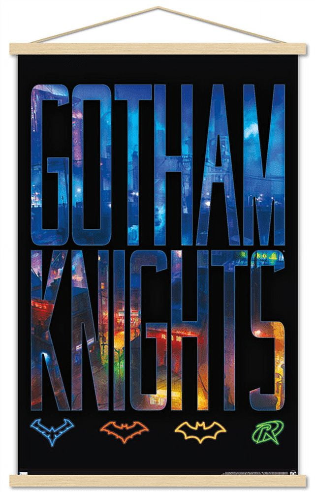 DC Comics Gotham Knights - Logos Wall Poster with Magnetic Frame, 22. ...