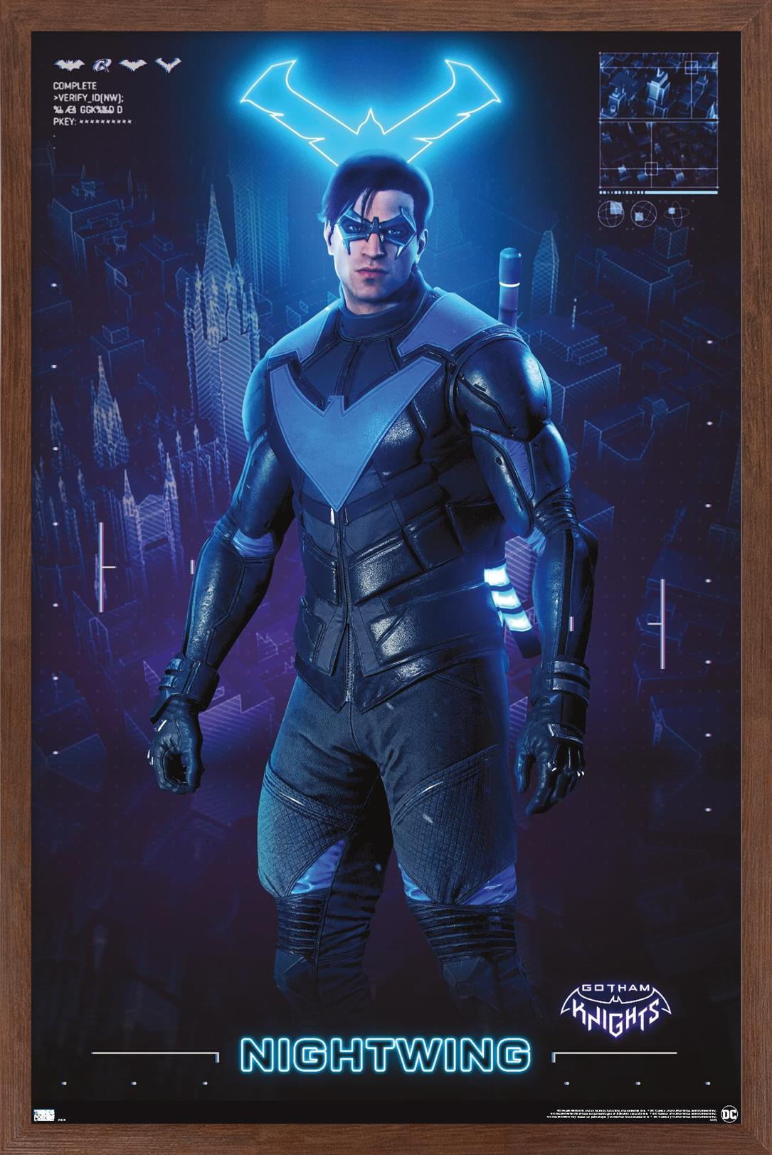 DC Comics Gotham Knights - Nightwing Wall Poster, 22.375" x 34" Framed ...