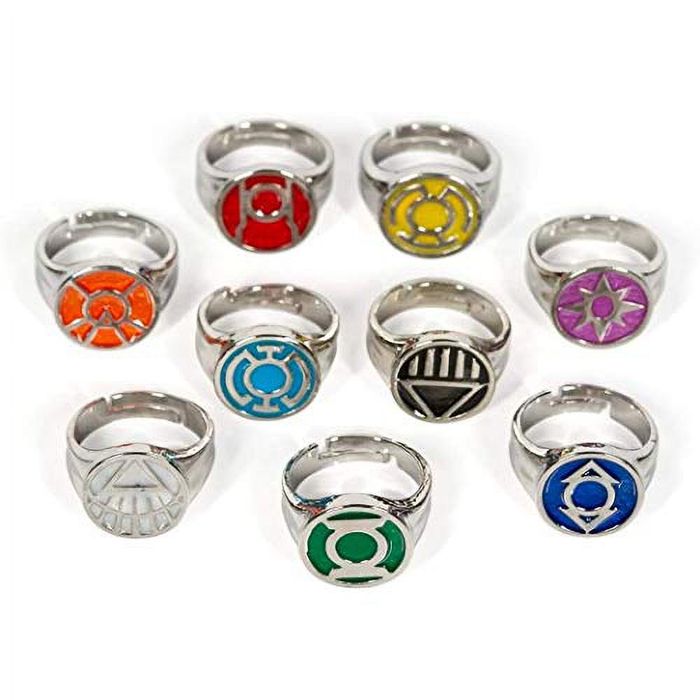 DC Comics Green Lantern Power Rings Emotional Spectrum | Includes 9 ...
