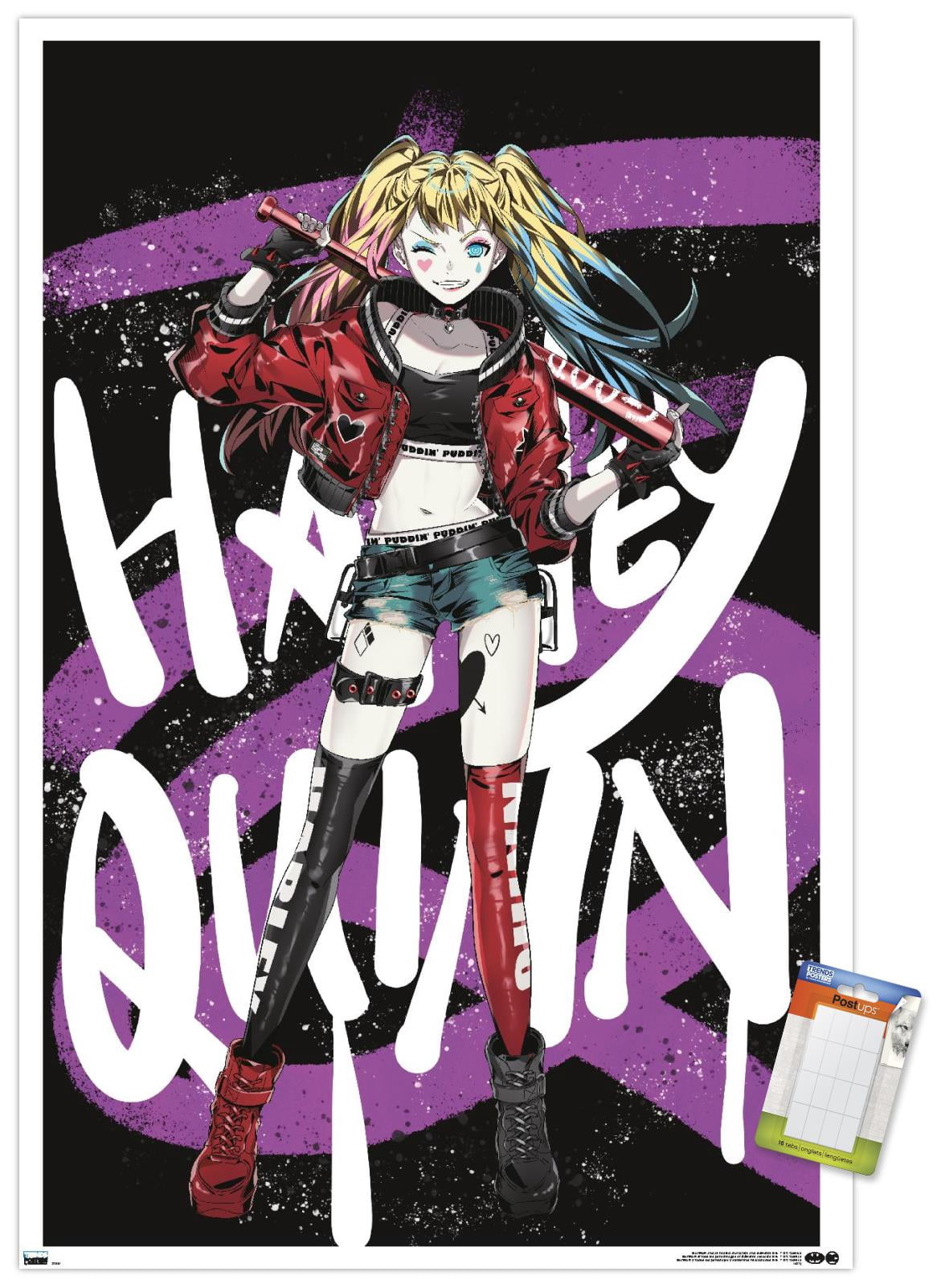 DC Comics Harley Quinn Anime - Bat Wall Poster, 22.375" x 34" - Walmart.com