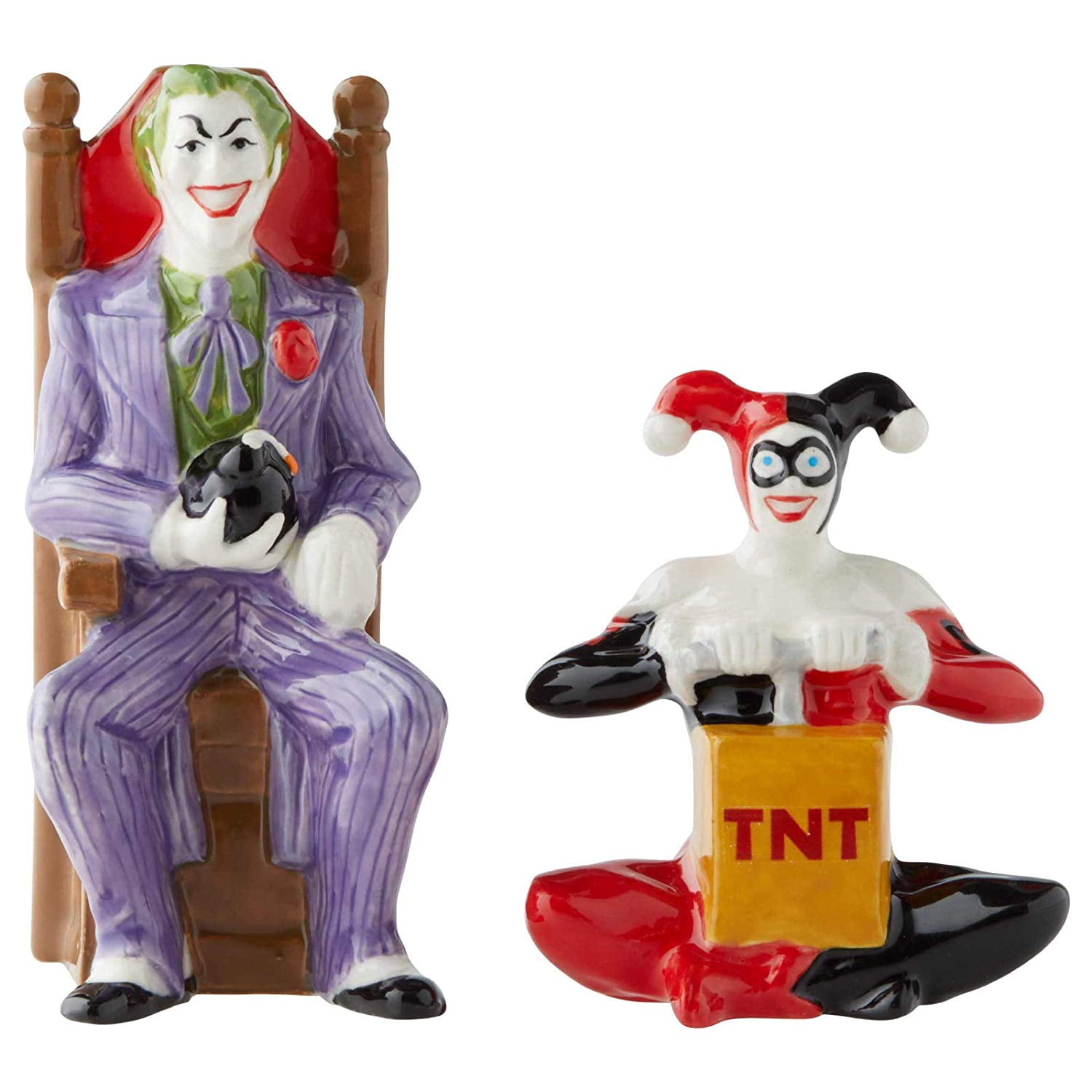 DC Comics Joker and Harley Quinn Salt & Pepper Shakers - Walmart.com
