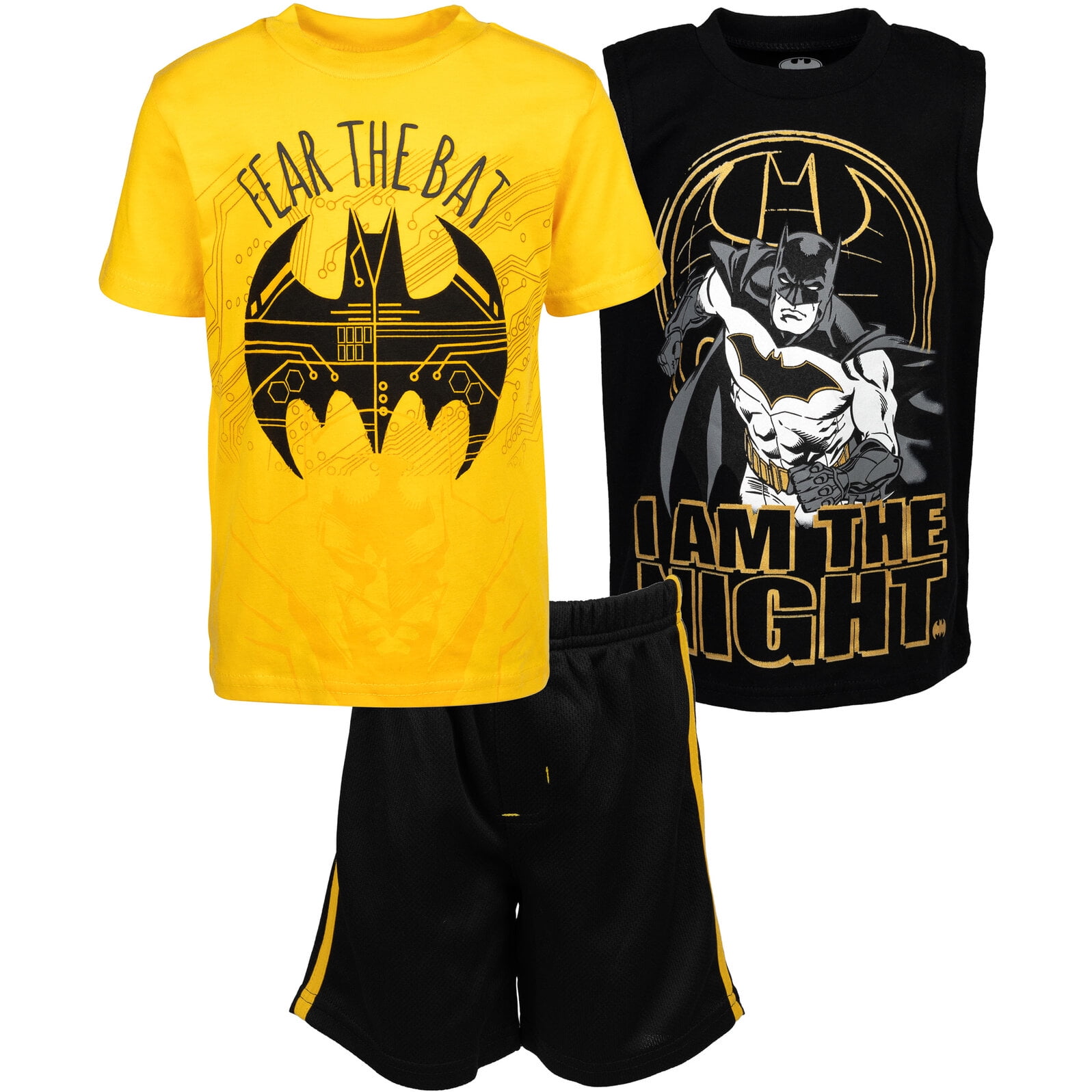 DC Comics Justice League Batman Little Boys T-Shirt Tank Top and Mesh ...