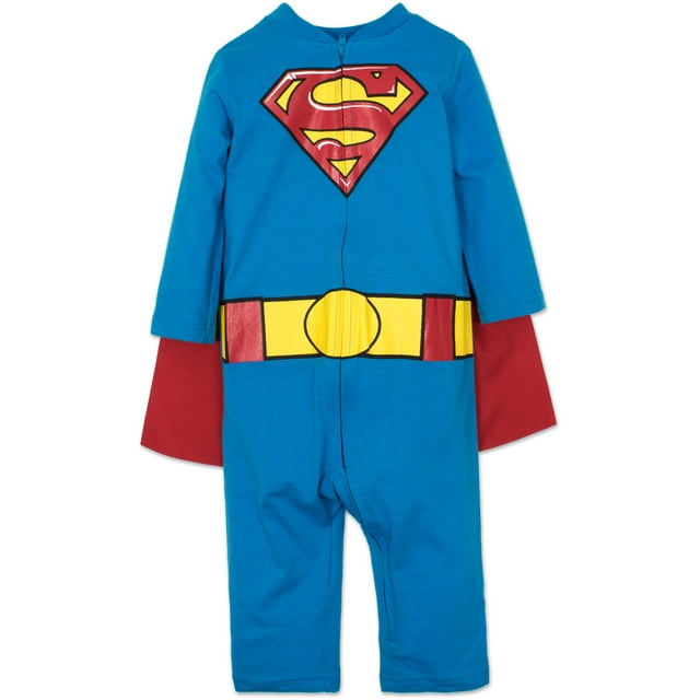 DC Comics Justice League Batman Little Boys Zip Up Costume Coverall and ...