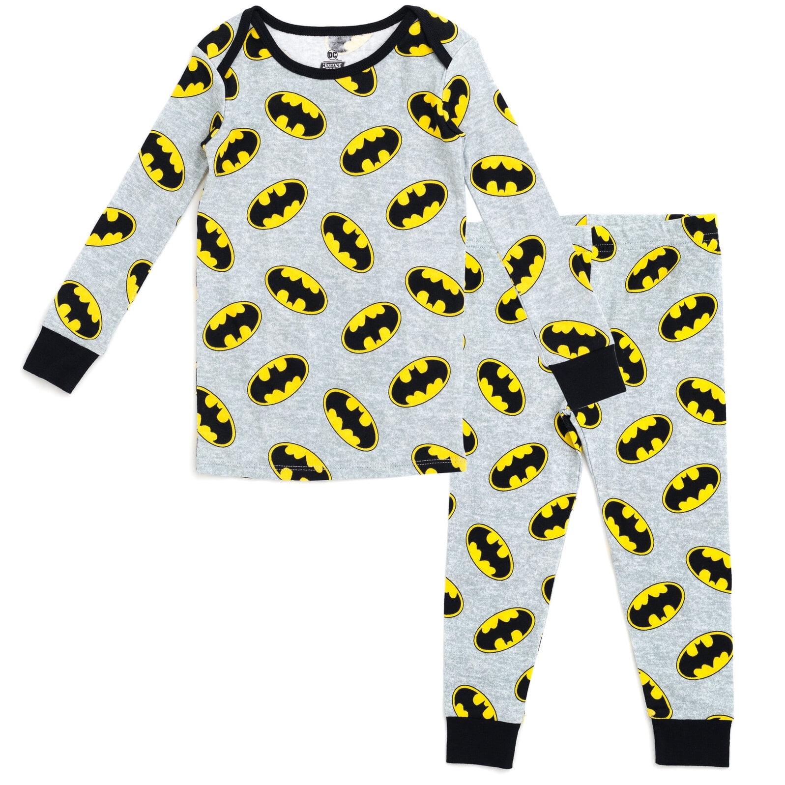 DC Comics Justice League Batman Pajama Shirt and Pants Sleep Set Logo ...