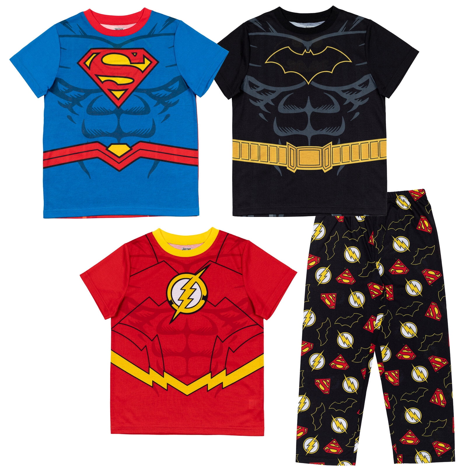 DC Comics Justice League Batman Superman The Flash Little Boys Cosplay ...