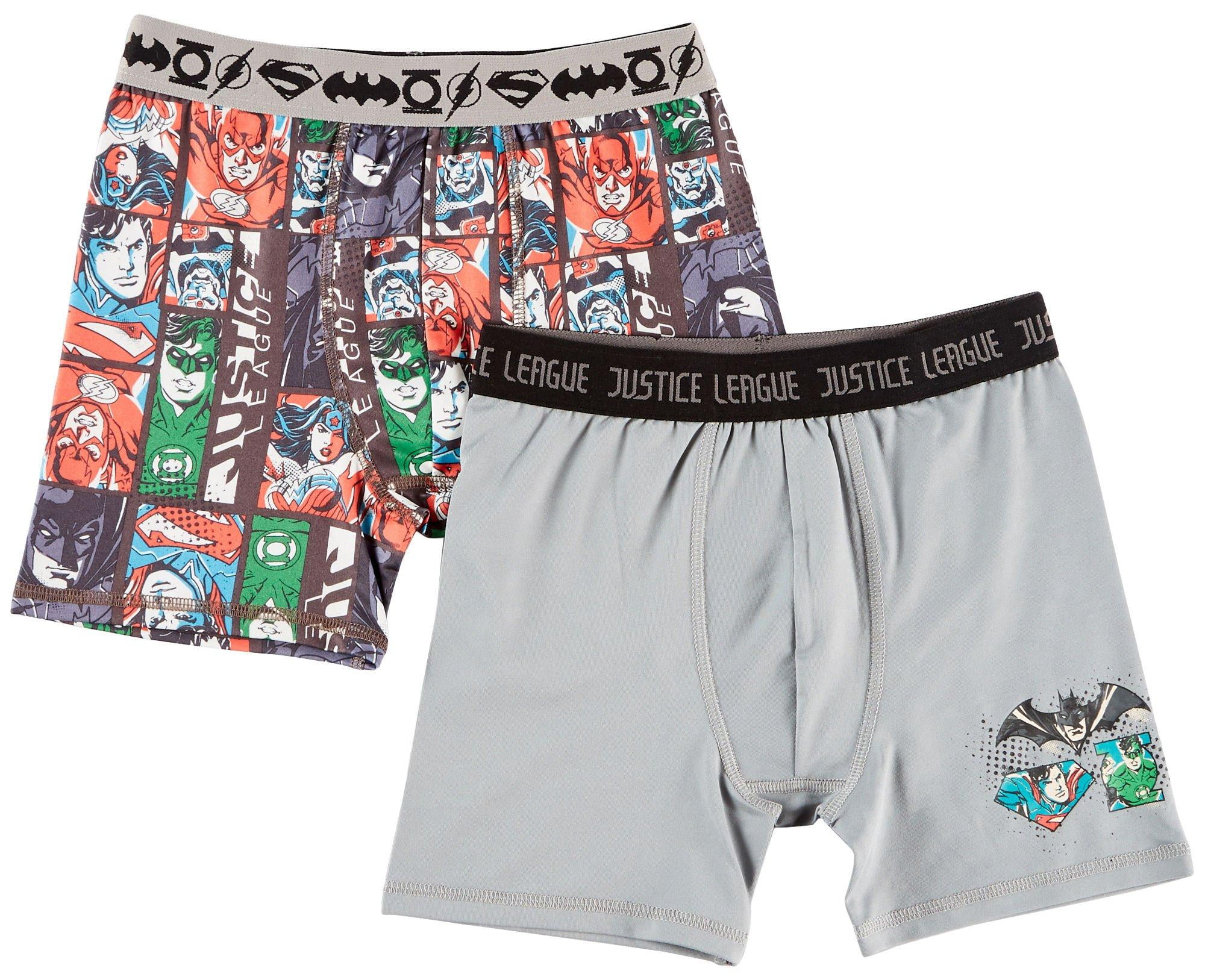 DC Comics Justice League Big Boys 2-pk. Boxer Briefs - Medium (10 ...