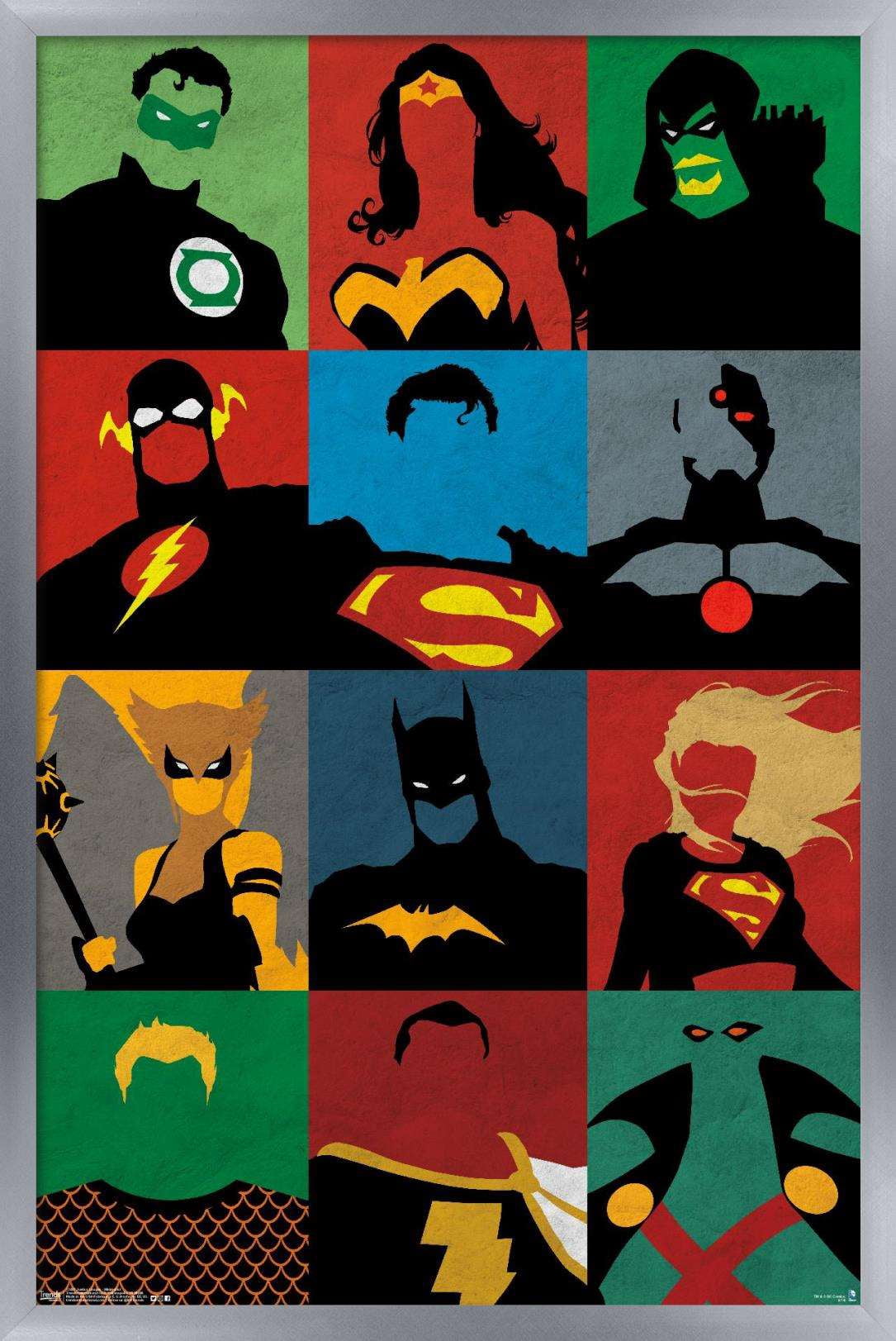 DC Comics - Justice League - Minimalist Wall Poster, 14.725" x 22.375 ...