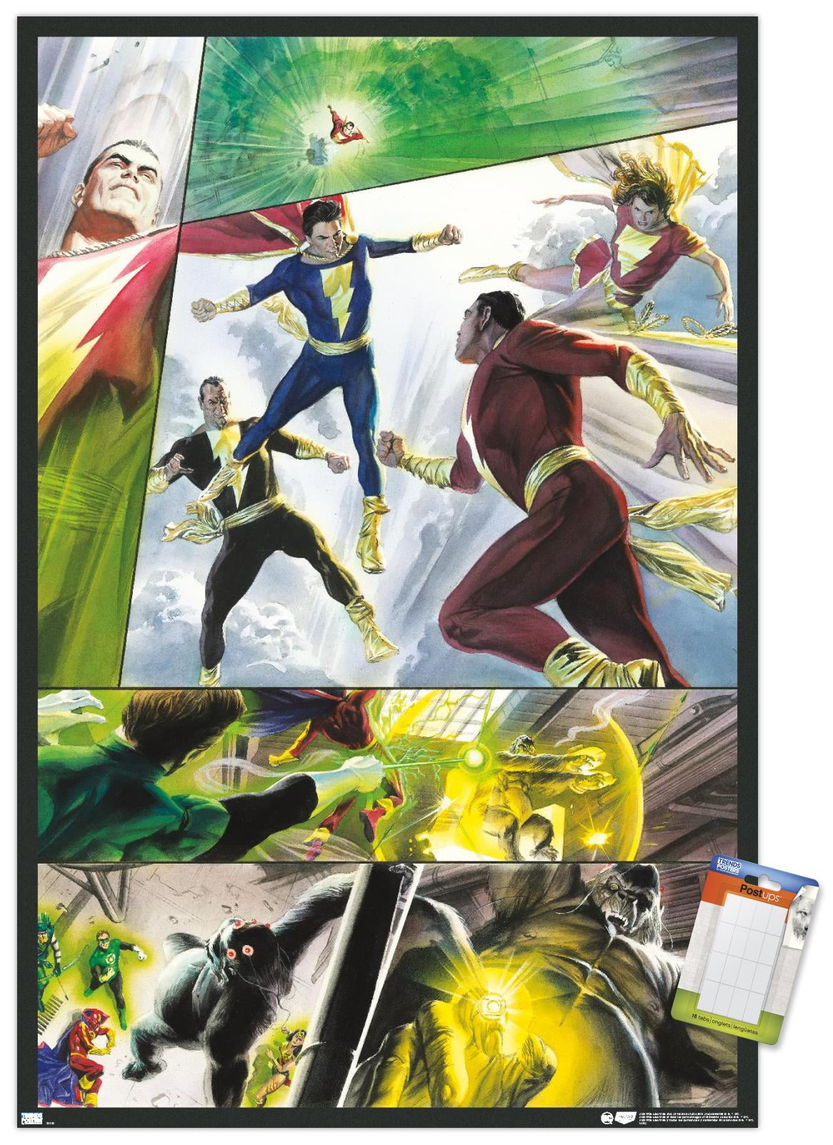 DC Comics Justice League - Shazam Family and Black Adam Wall Poster, 22 ...