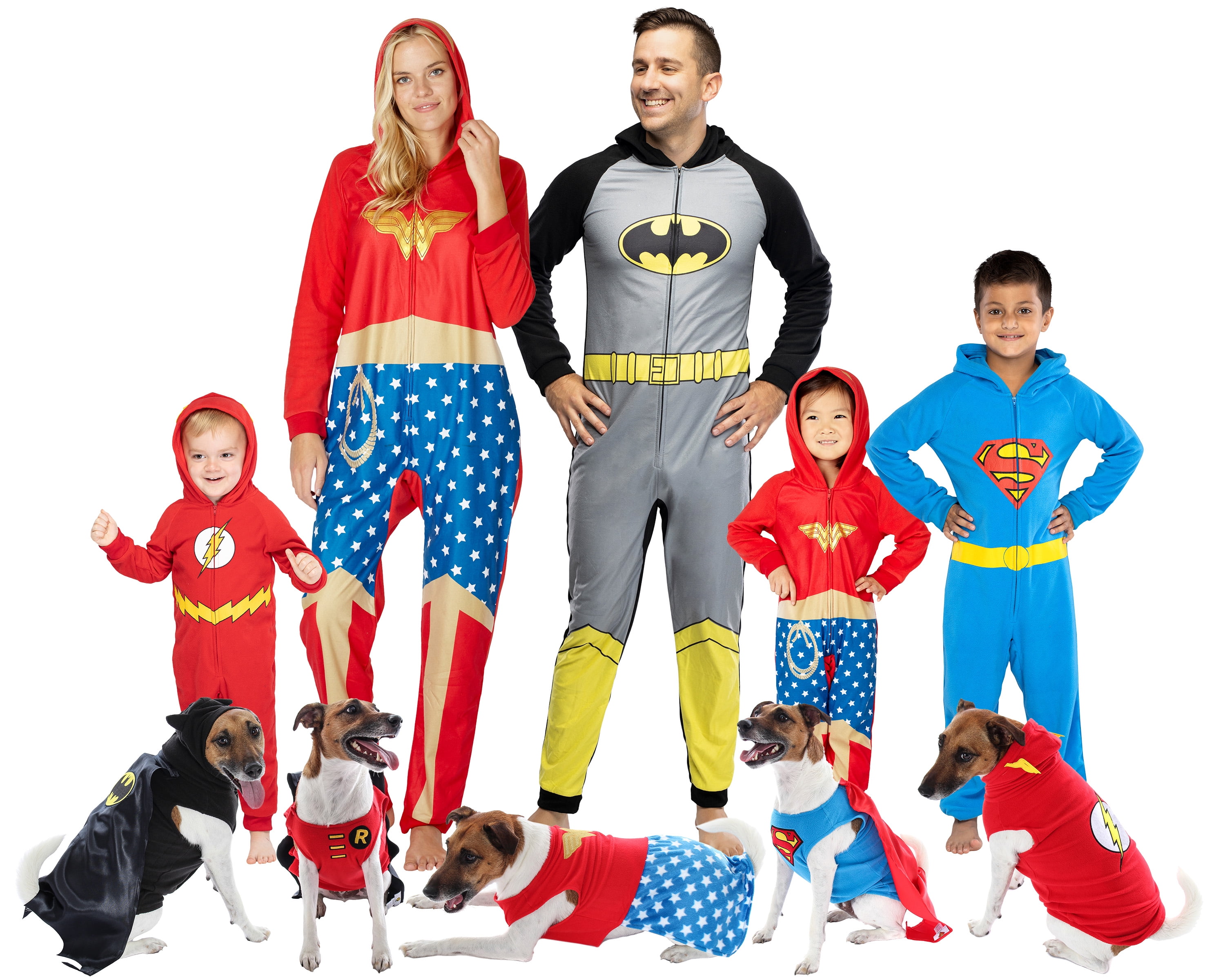 DC Comics Justice League Superhero Matching Family Costume Pajamas ...