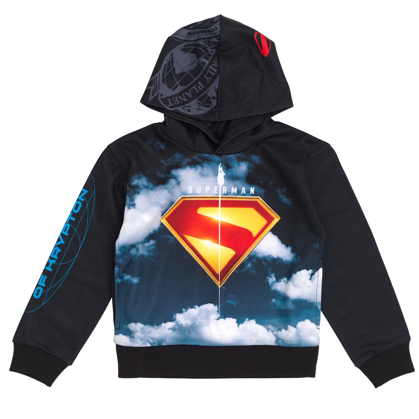 DC Comics Justice League Superman Fleece Pullover Hoodie Toddler to Big ...