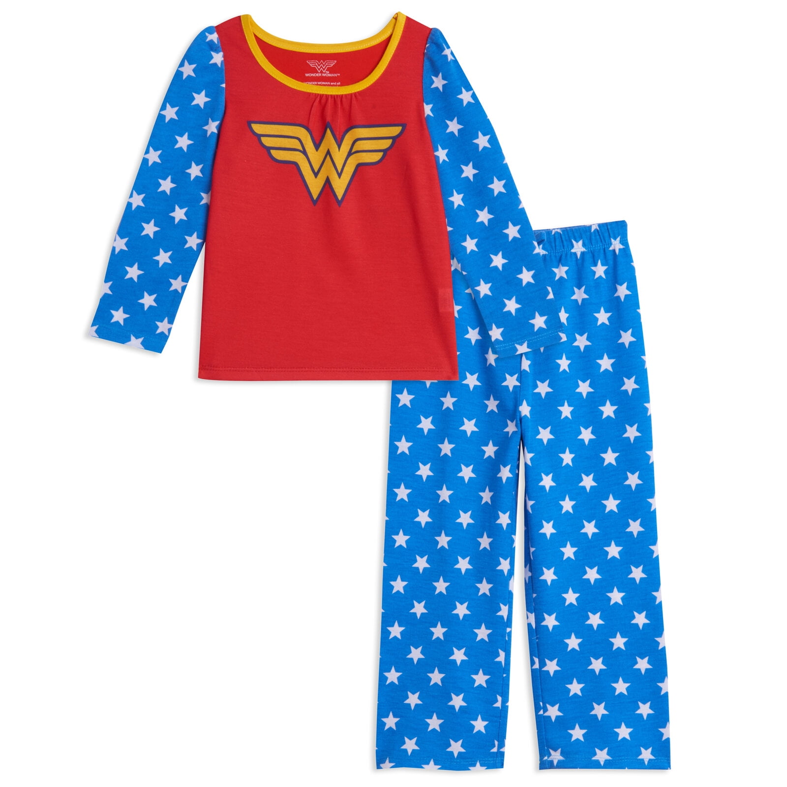 DC Comics Justice League Wonder Woman Little Girls Pajama Shirt and ...