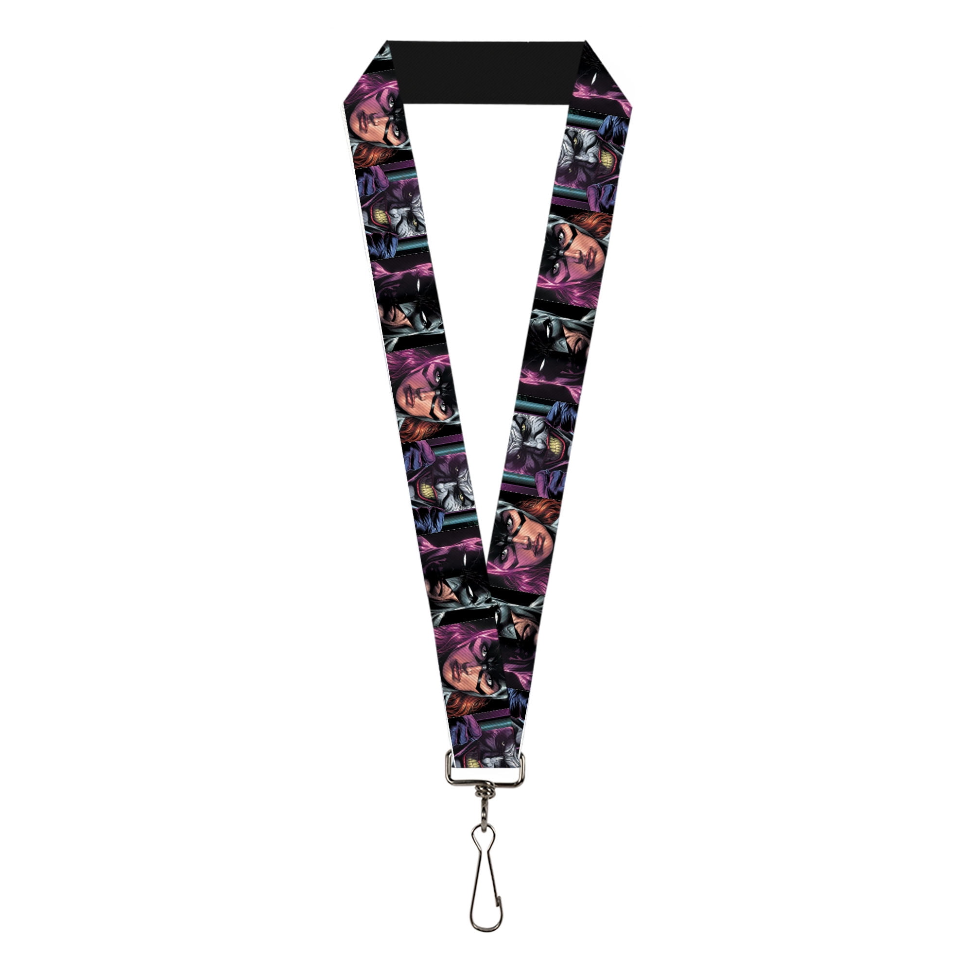 DC Comics Lanyard, Batman Batgirl and Joker Comic Book Face Close Ups ...