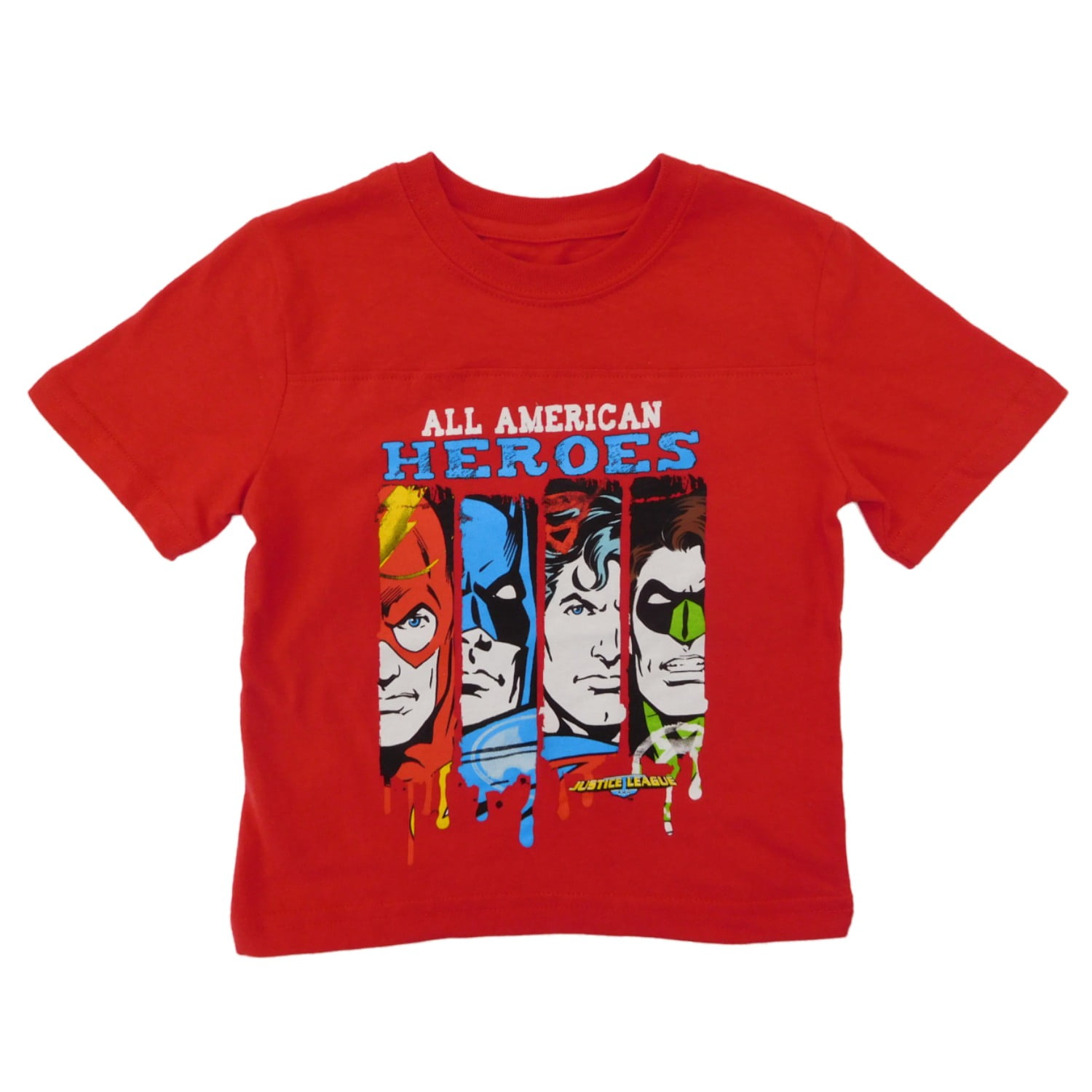 DC Comics Little Boys All American Heroes Justice League T-Shirt 4 ...