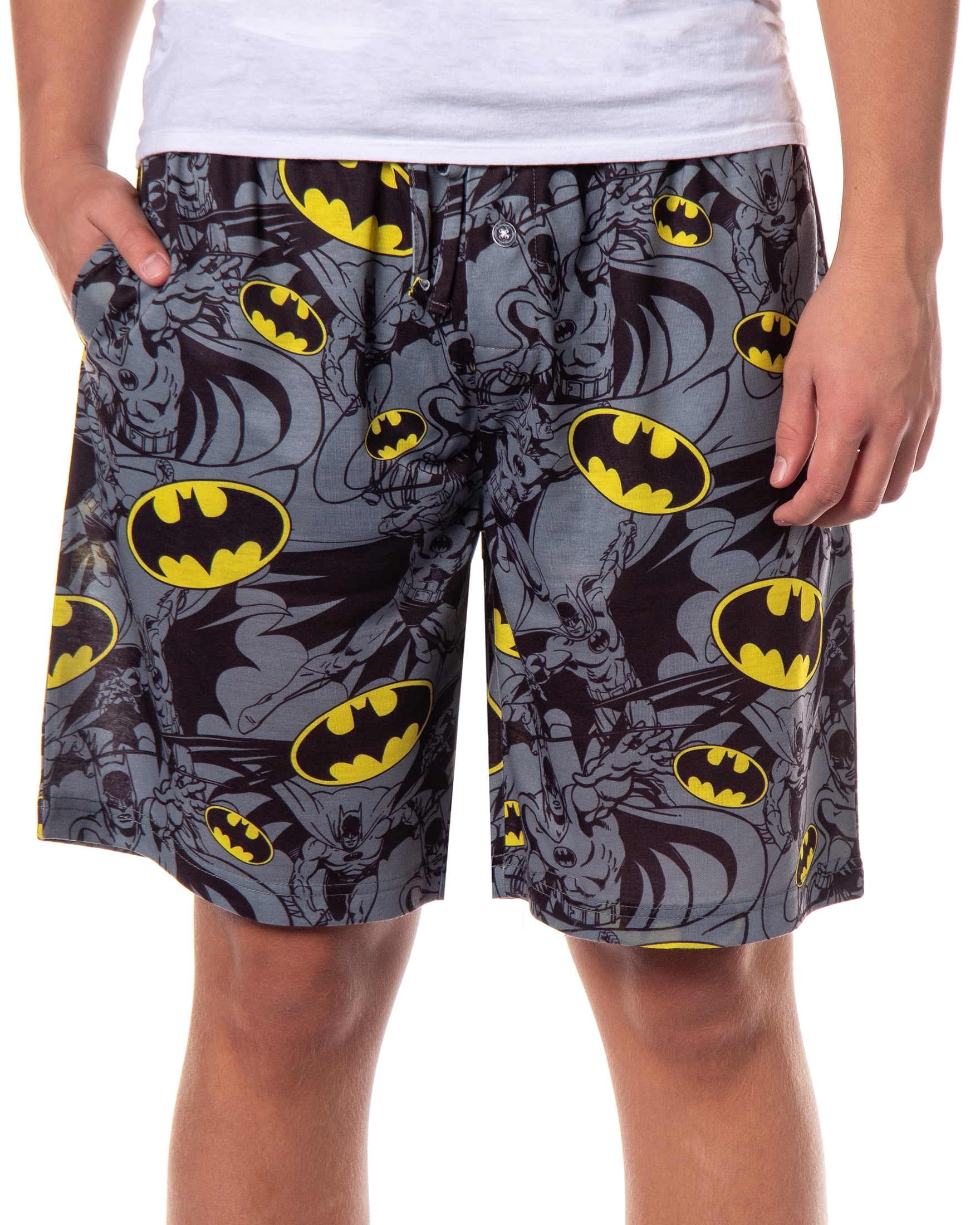 DC Comics Men's Batman Bat Symbol Allover Print Lounge Sleep Pajama ...