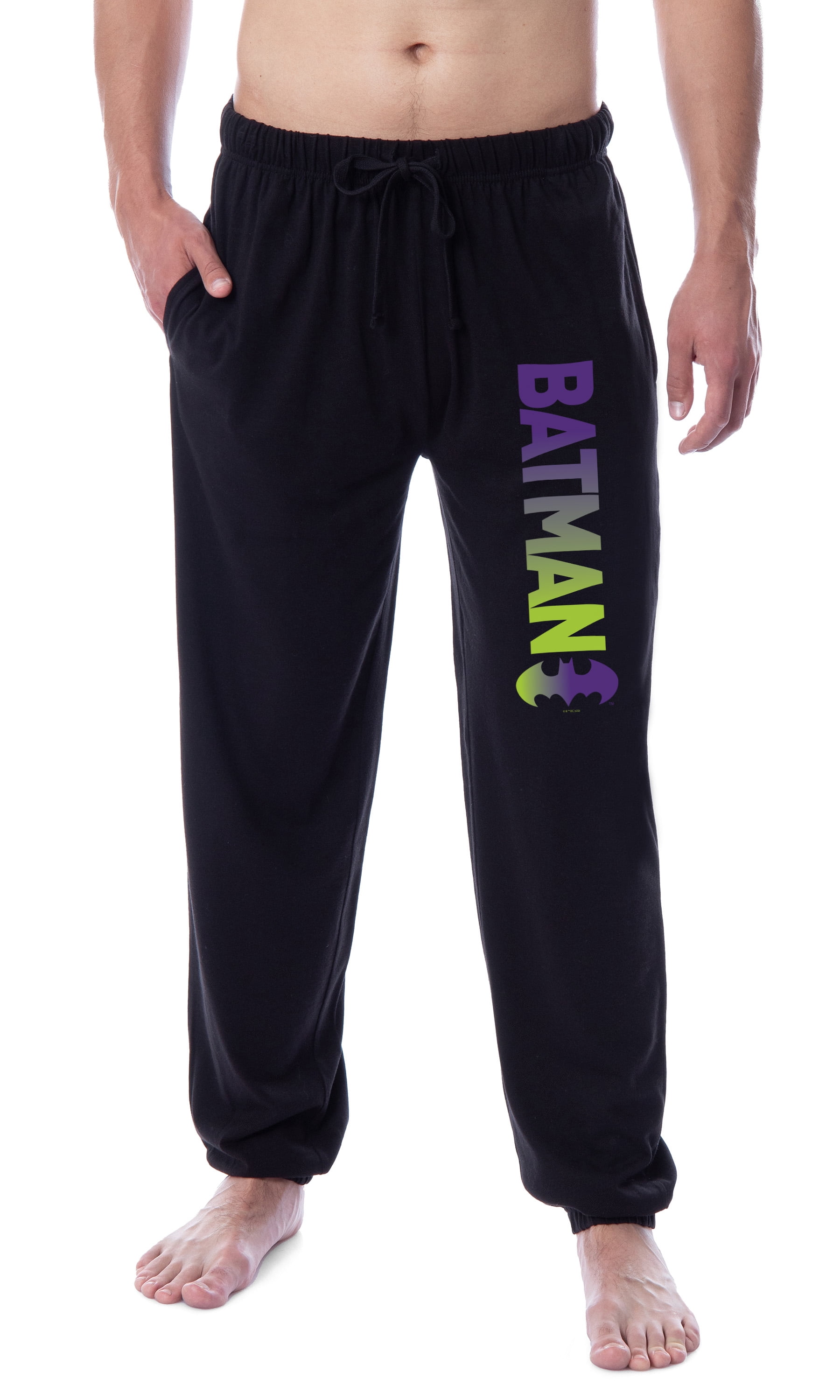 DC Comics Men's Batman Classic Bat Logo Ombre Sleep Jogger Pajama Pants ...
