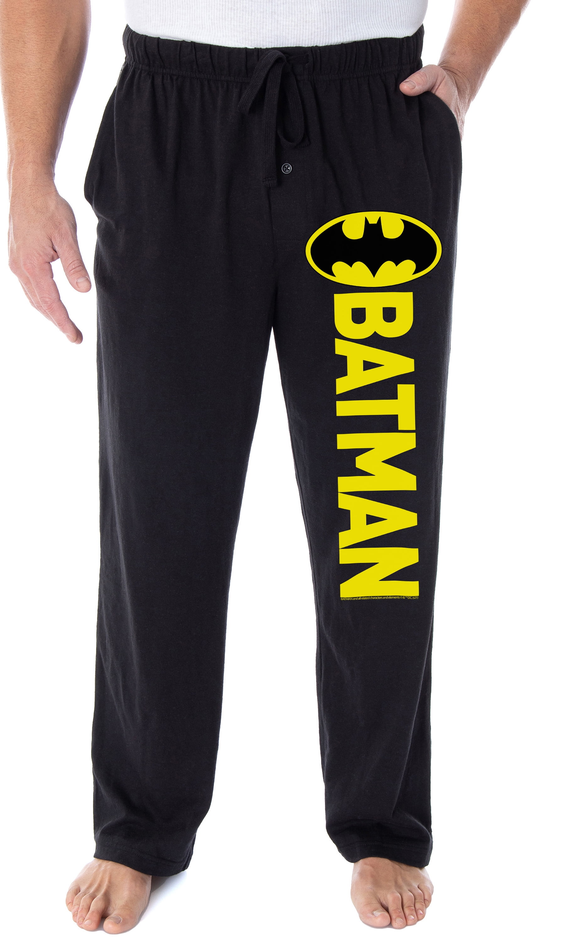 DC Comics Men's Batman Pajama Pants Classic Bat Logo Loungewear Sleep ...