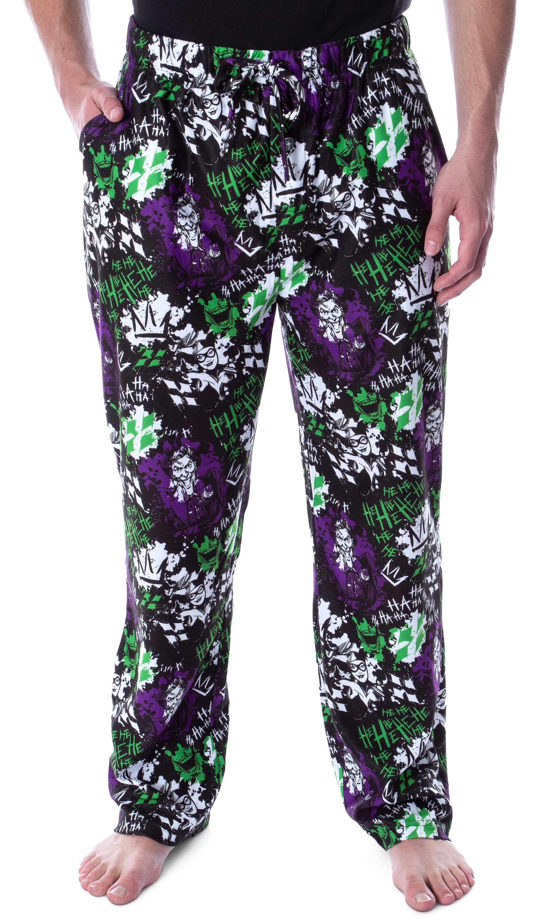 DC Comics Men's Classic The Joker And Harley Quinn Batman Villain ...