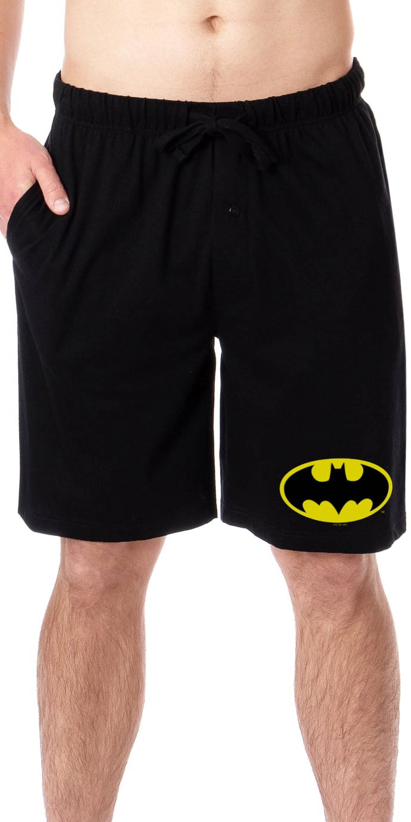 DC Comics Mens' Batman Bat-Symbol Classic Logo Icon Sleep Pajama Shorts ...