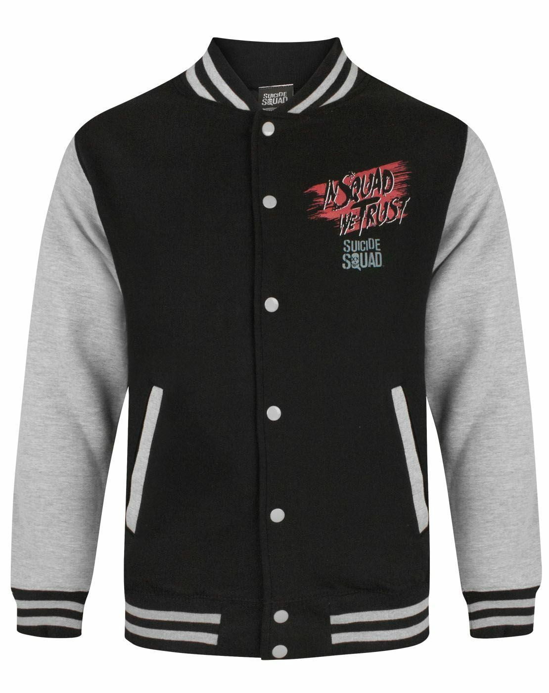 DC Comics Mens Black Varsity Jacket - Walmart.com